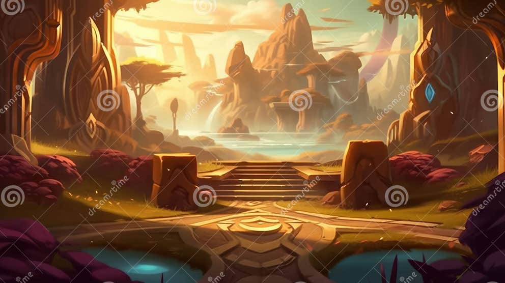 Immersive Computer Game Background Sets the Stage for Epic Adventures ...