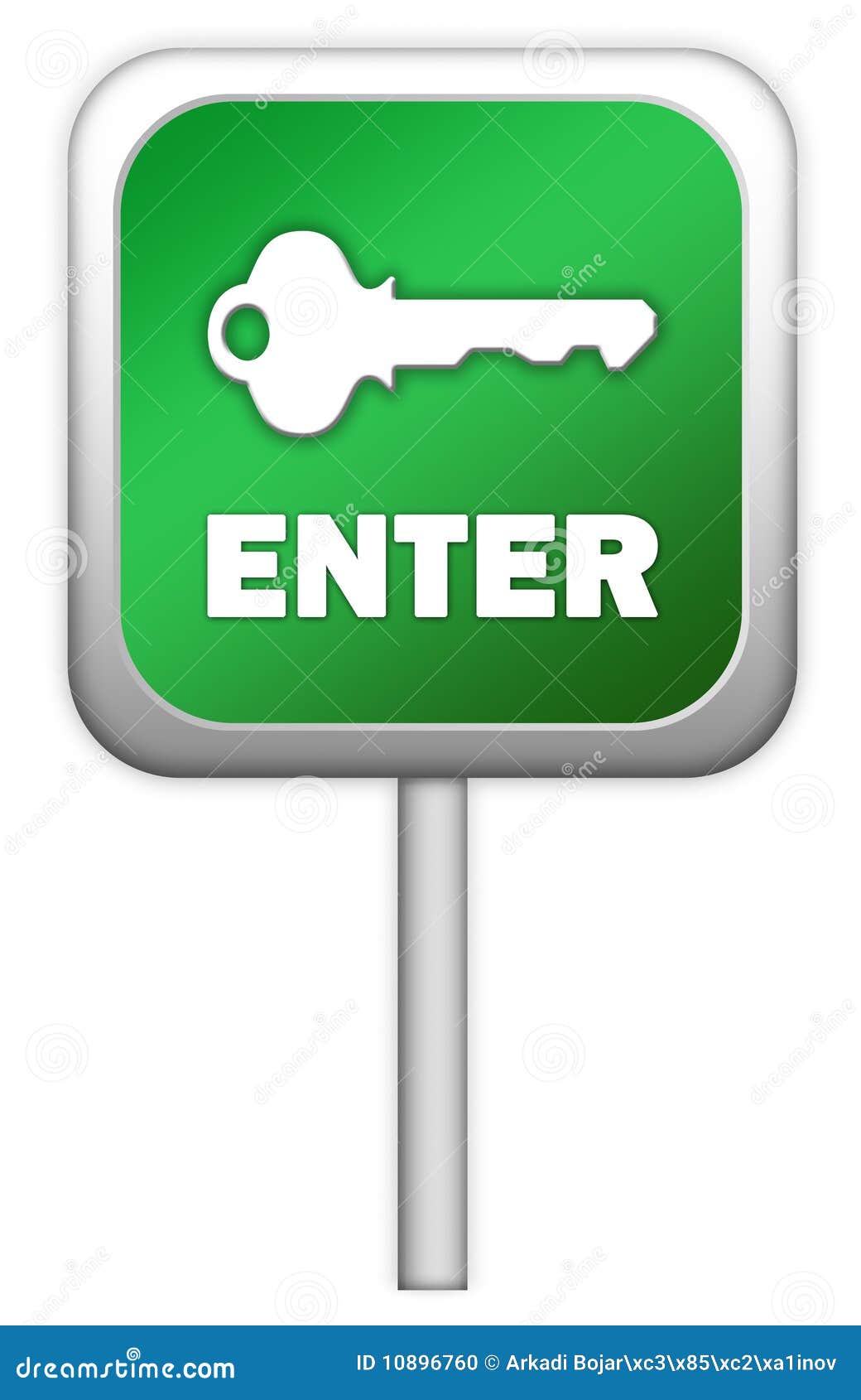 Green Sign Of Designation Of Settlements, Direction Of Movement. Vector ...