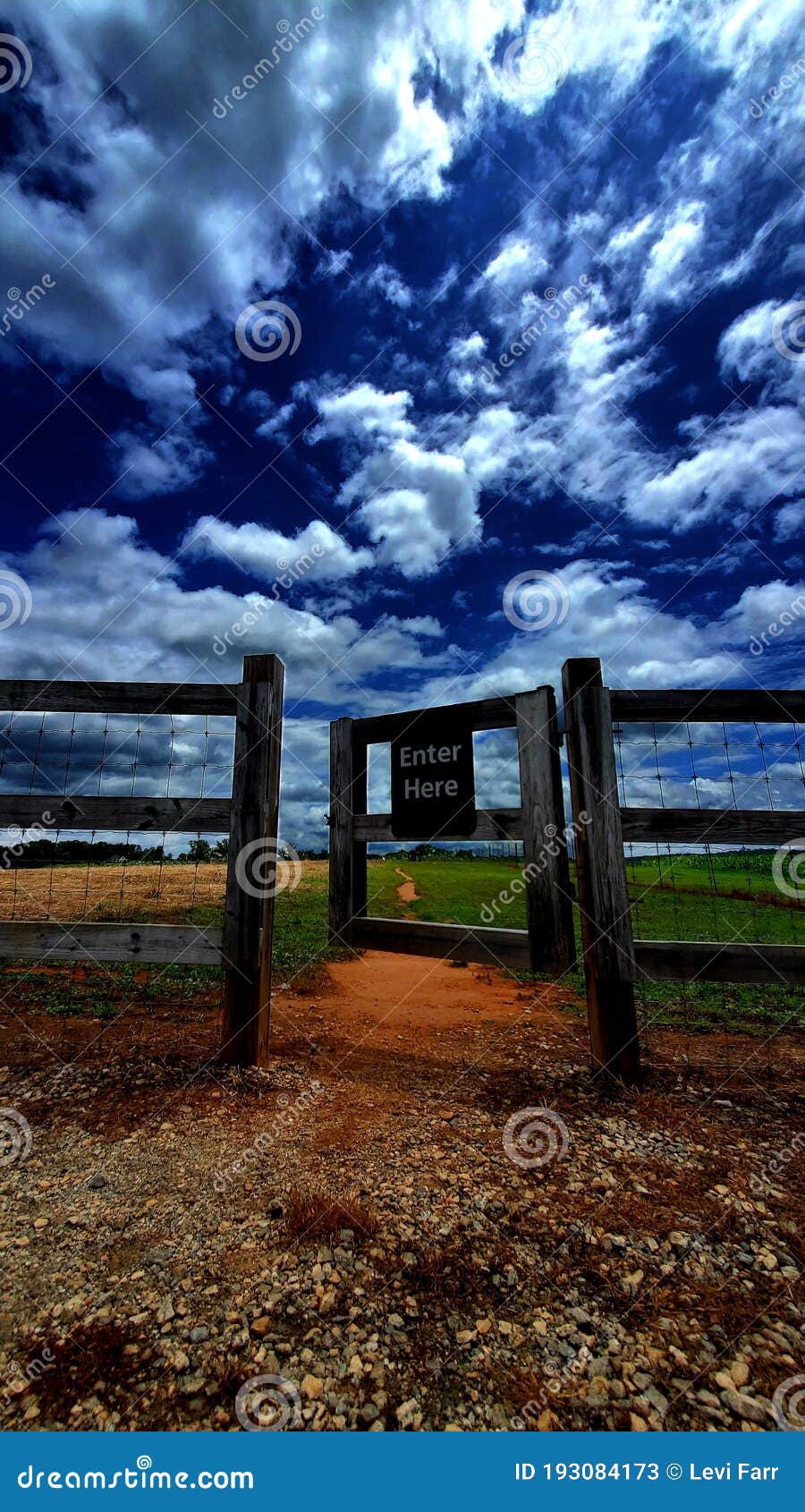 Enter Here through the Gate Stock Image - Image of grass, enter: 193084173