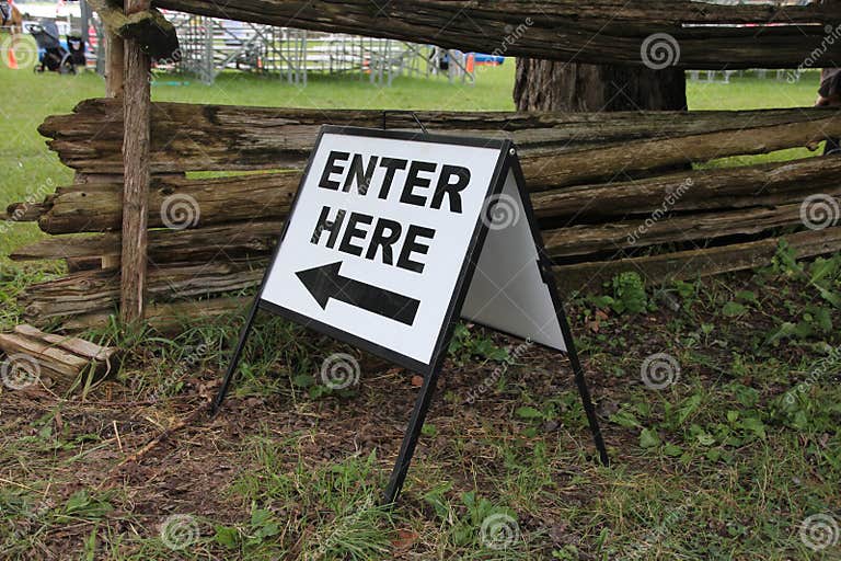 Enter Here sign stock image. Image of arrow, sign, enter - 51720209