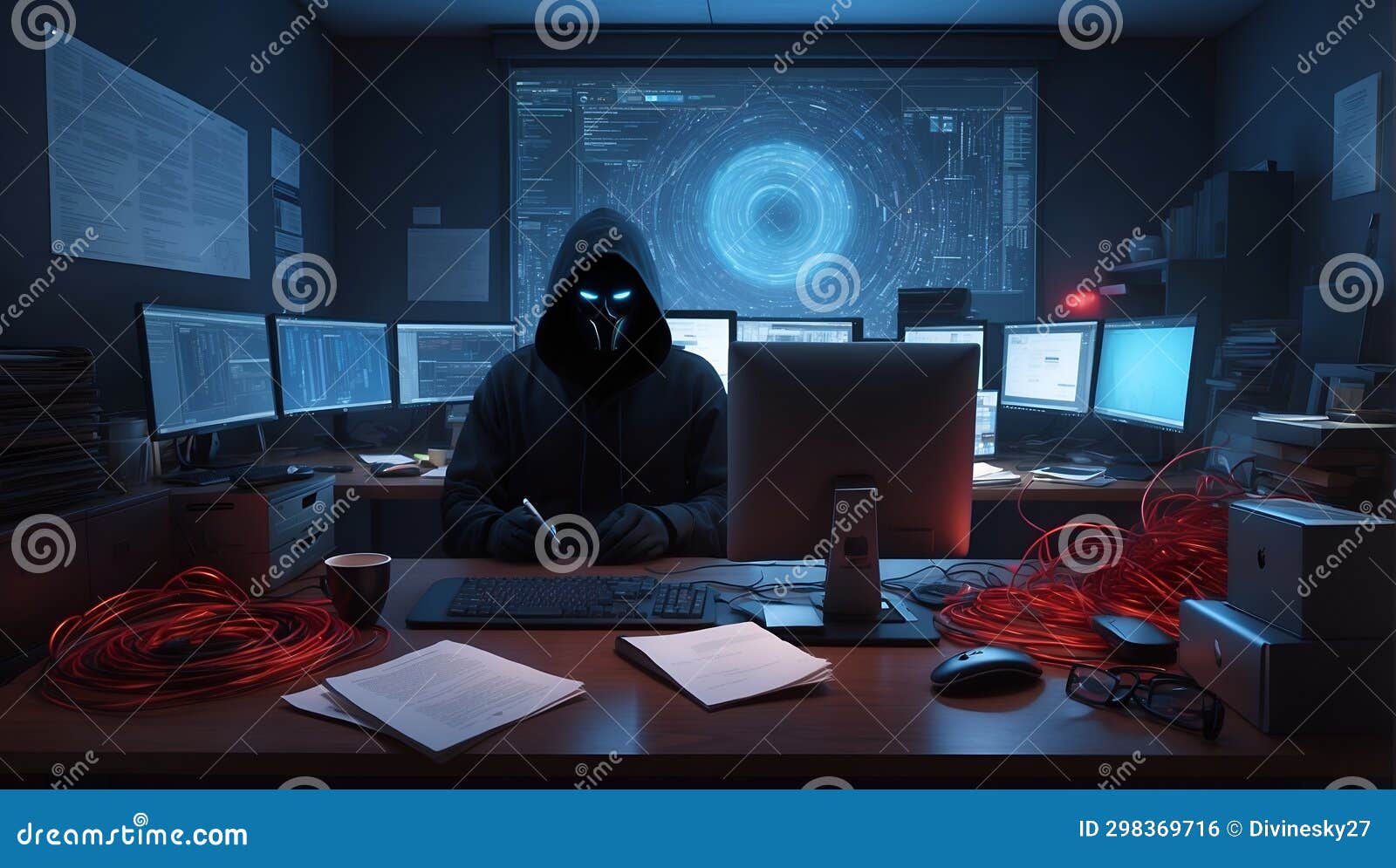 Digital Intrusion In Home Office: Ghostly Hacker Stealing Corporate ...