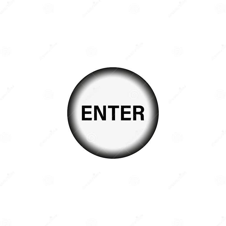 ENTER Icon. Enter Button. Vector Illustration. EPS 10 Stock Vector ...