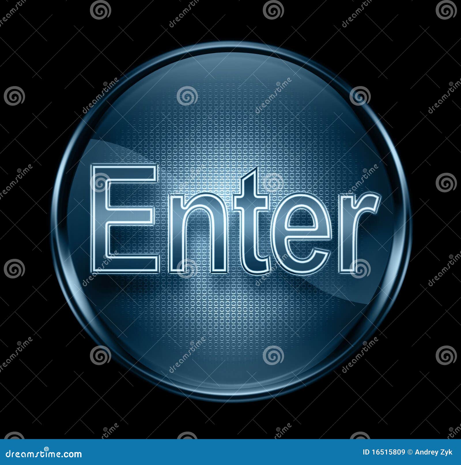 Enter icon dark blue. stock illustration. Illustration of sign - 16515809