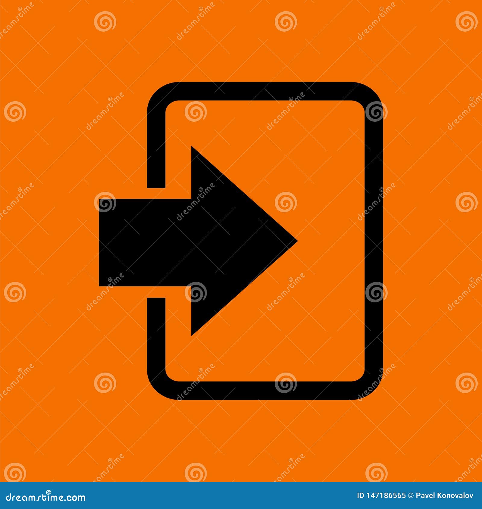 Enter Icon stock vector. Illustration of entry, login - 147186565