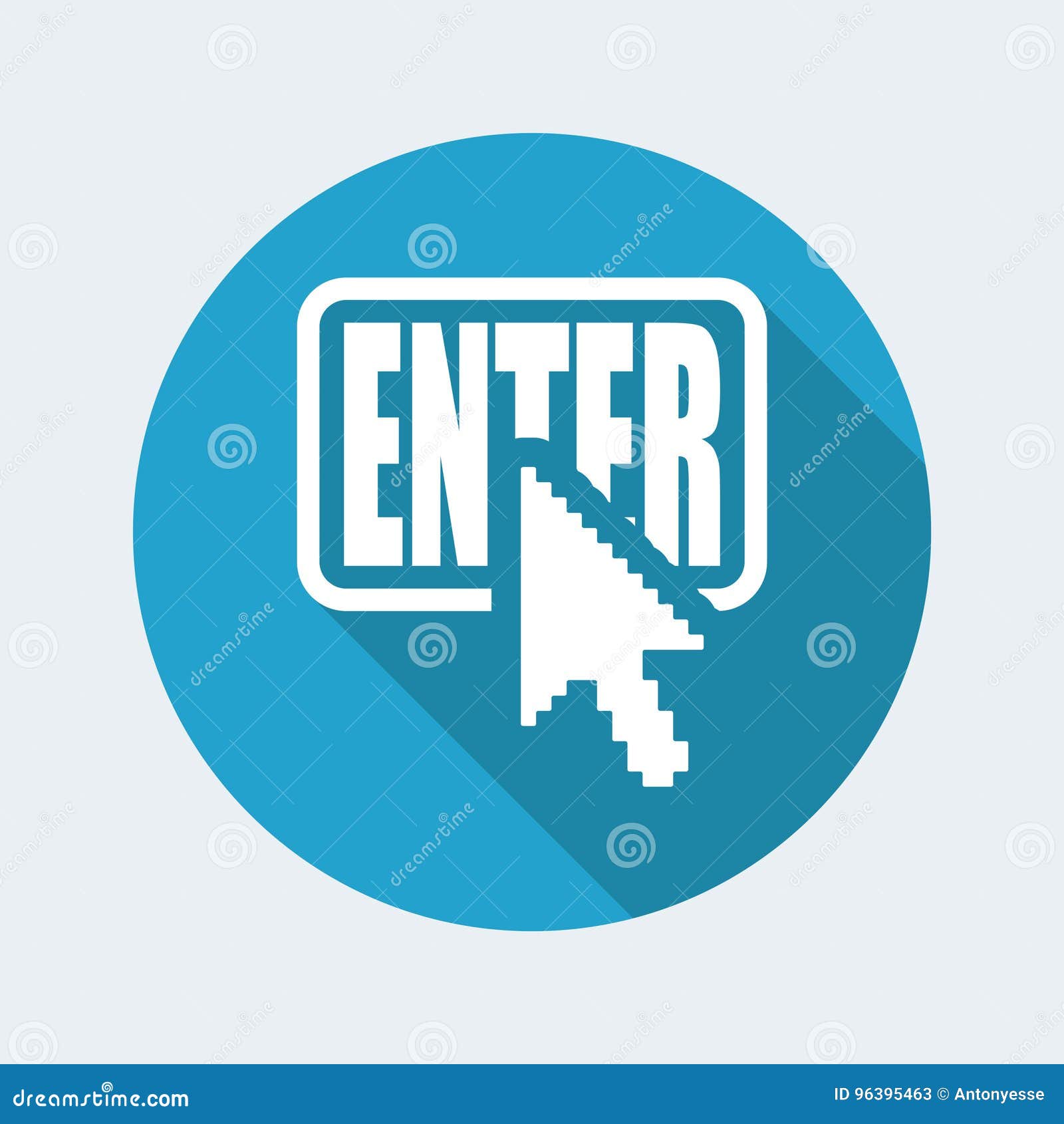 Enter icon stock vector. Illustration of single, access - 96395463