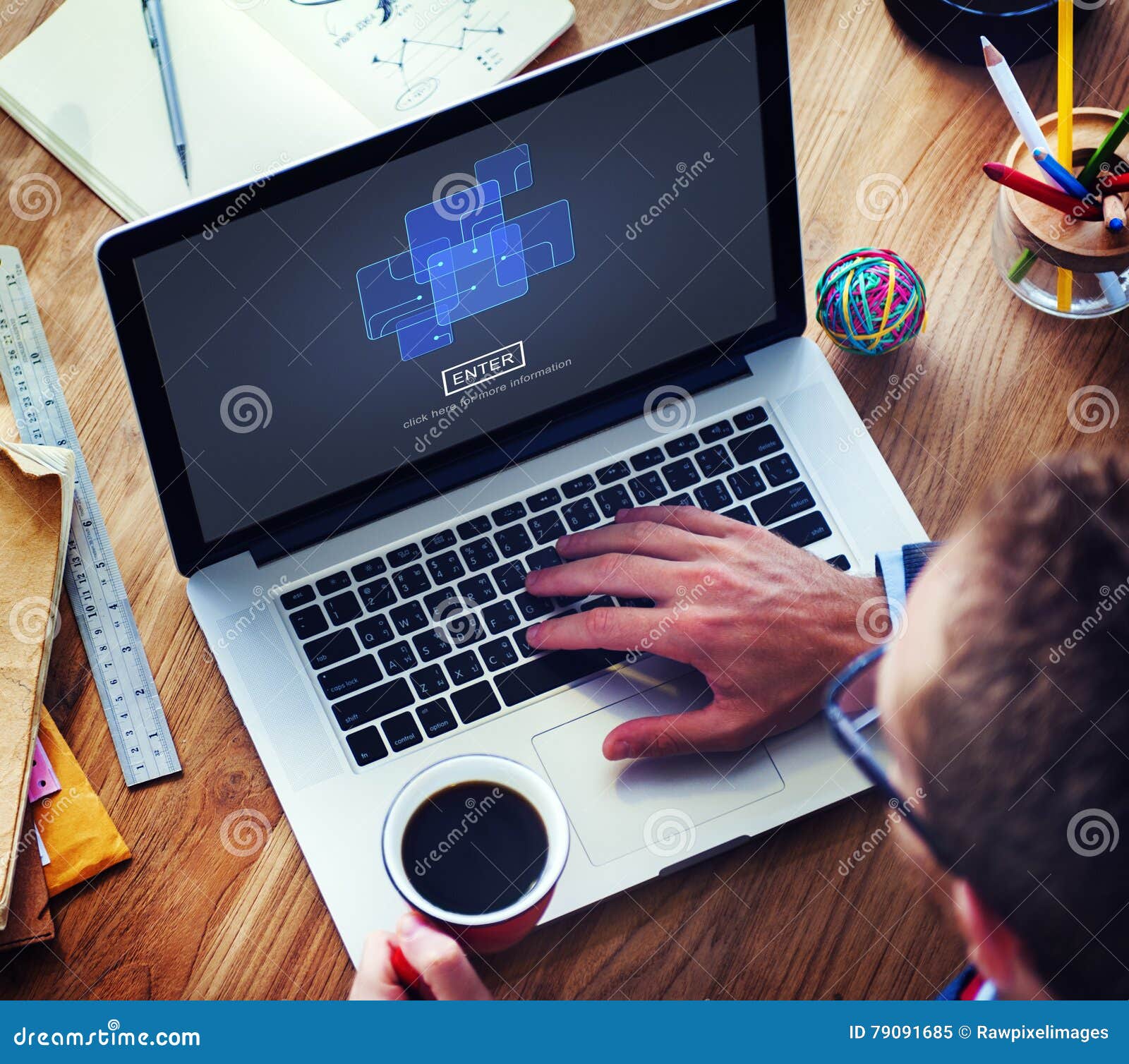 Enter Internet Computer Privacy System Protection Concept Stock Image ...