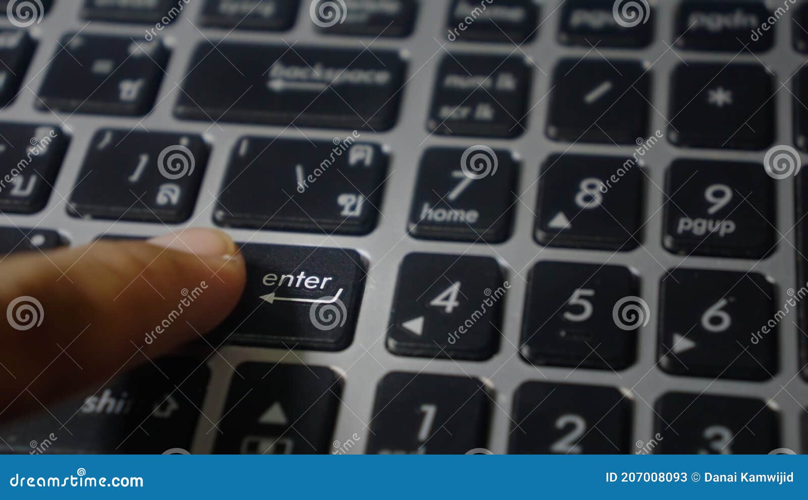 Enter Key on the Computer Keyboard Stock Image - Image of keyboard ...