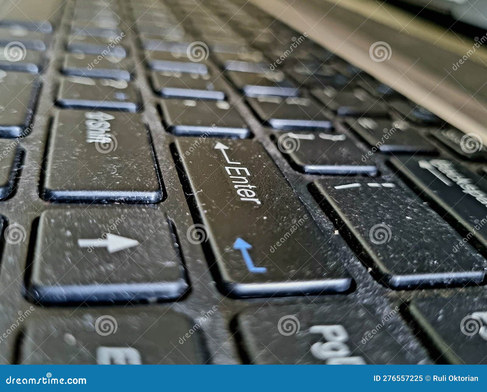 Enter Key on Keyboard with Bokeh Effect Stock Image - Image of effect ...