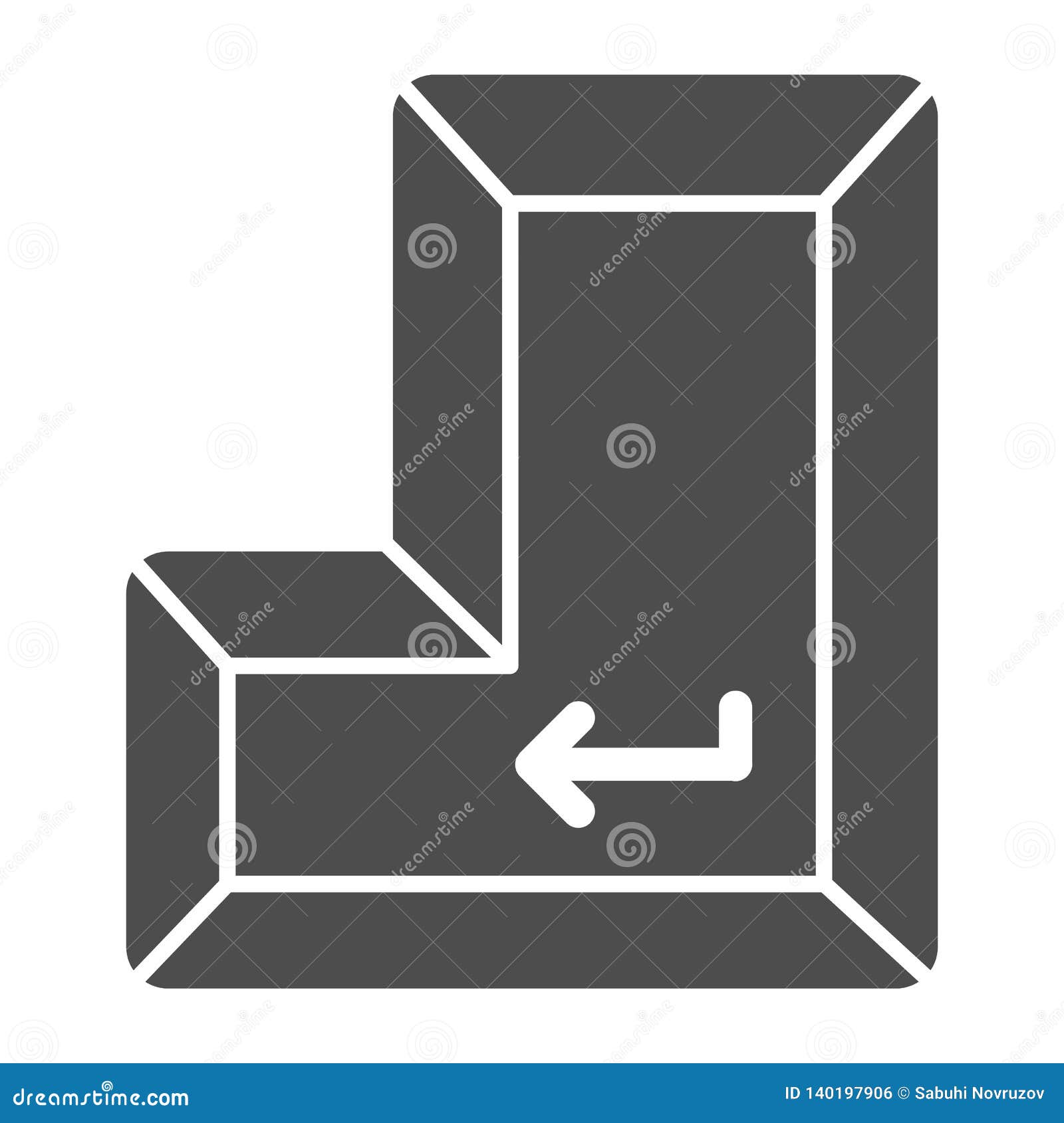 Enter Key Solid Icon. Enter Button Vector Illustration Isolated on ...