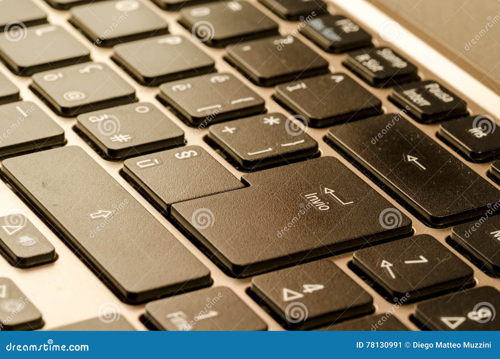 Enter, a keyboard detail stock image. Image of laptop - 78130991