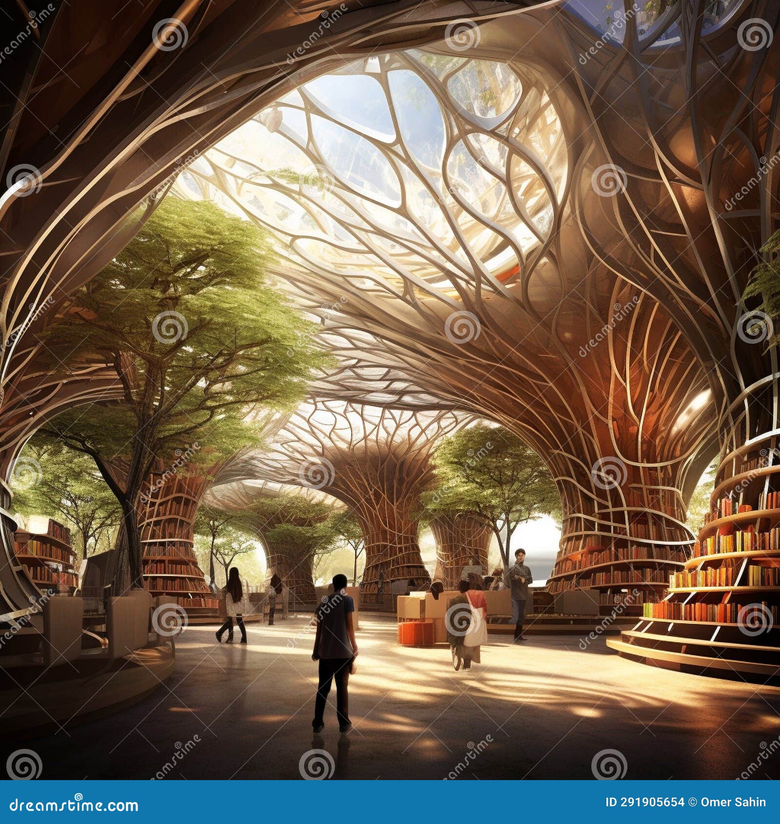 Enchanting Forest Library stock photo. Image of sunlight - 291905654