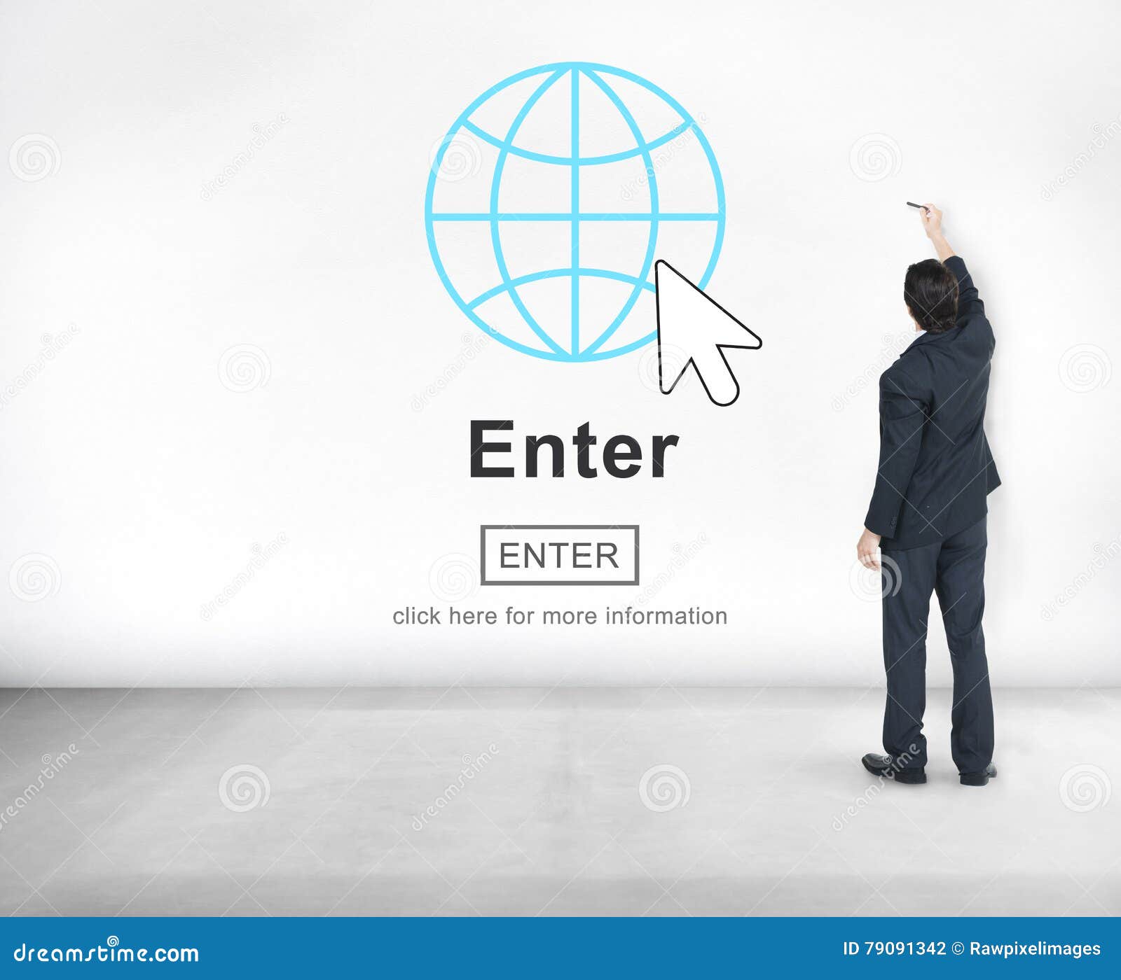 Enter Online Join Website Technology Concept Stock Photo - Image of ...