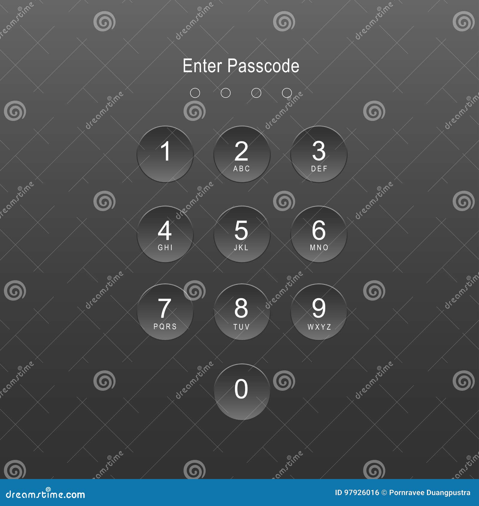 Enter passcode interface stock vector. Illustration of lock - 97926016 Enter passcode interface stock vector. Illustration of lock - 97926016