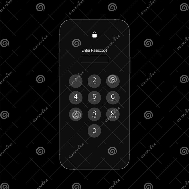 Enter Password. Unlock Screen Interface. Enters the PIN Code on the ...
