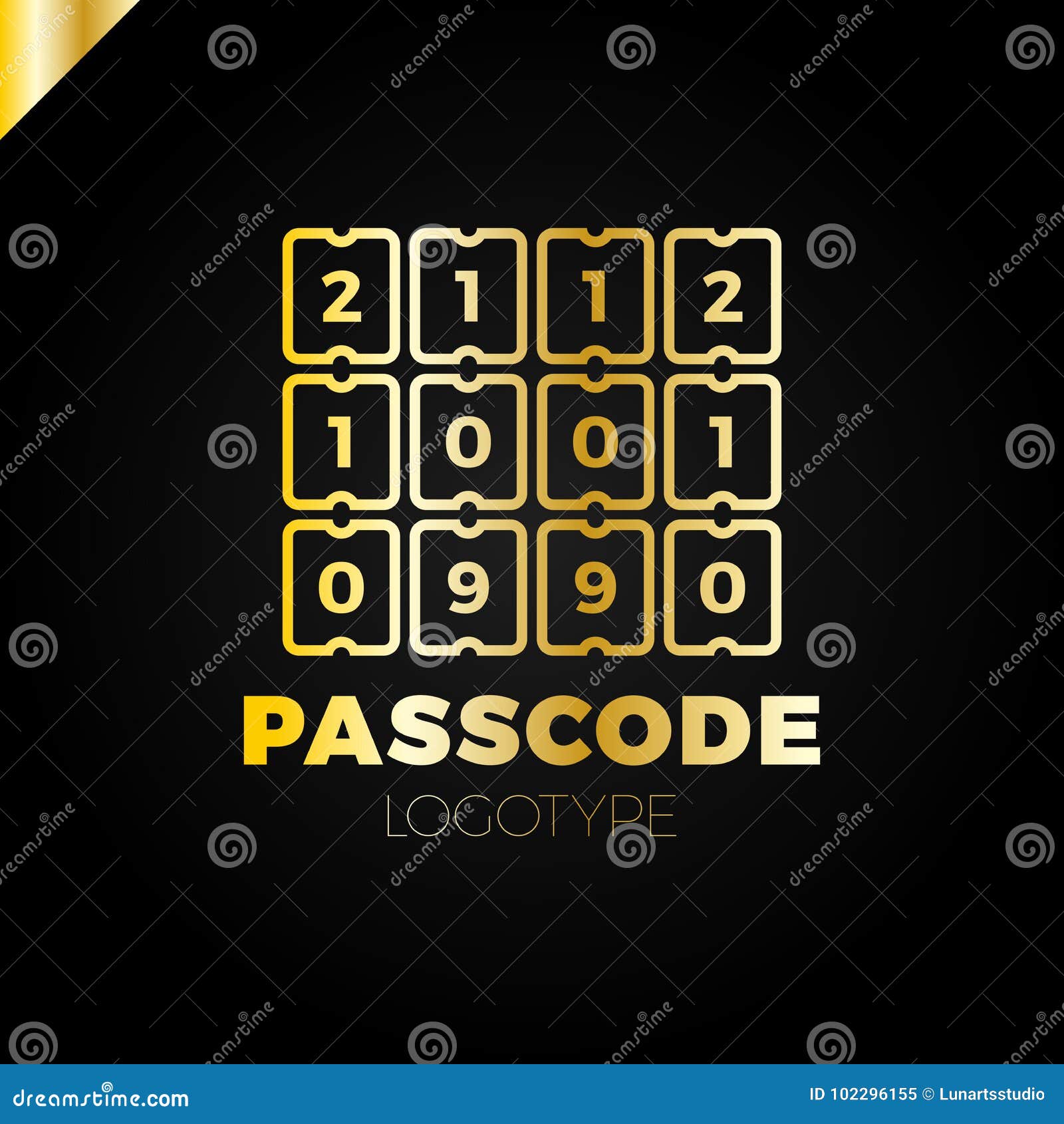 Enter Pin Code or Password Icon. Security Number Logo Stock Vector ...
