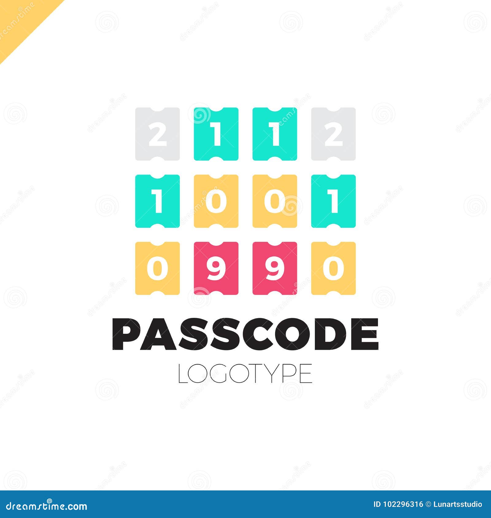 Enter Pin Code or Password Icon. Security Number Logo Stock Vector ...