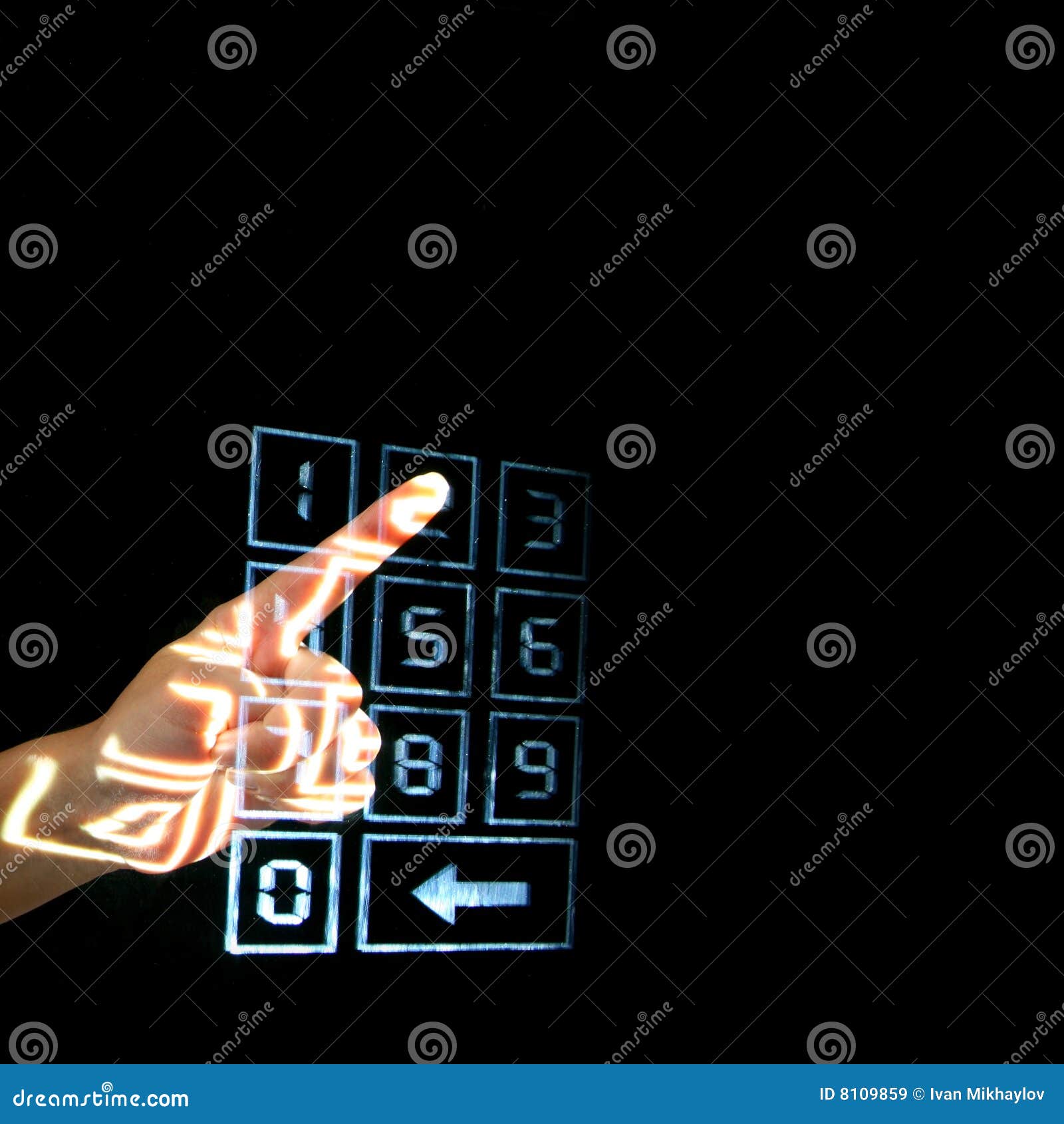 Enter secret code stock image. Image of fingers, buttons - 8109859