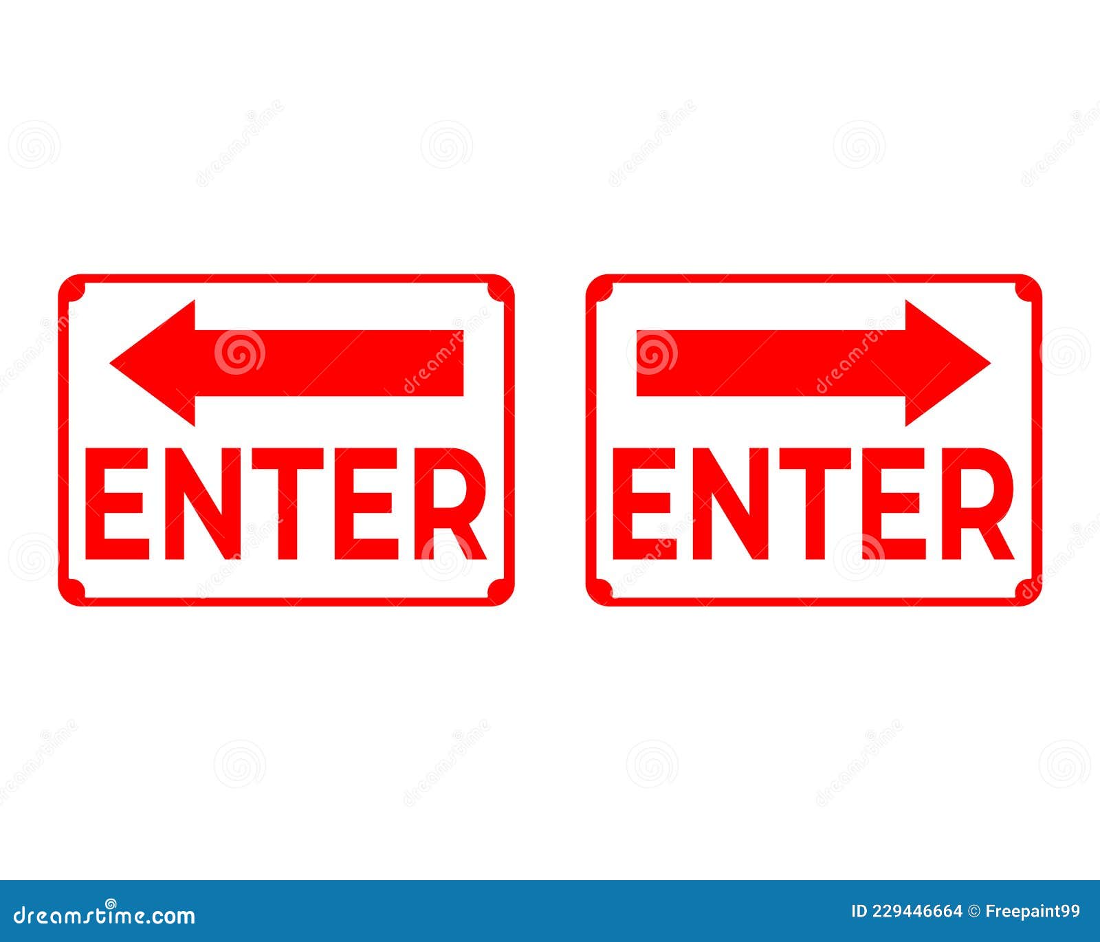 Enter Sign in Vector, Easy To Use and Print Design Templates. Stock ...