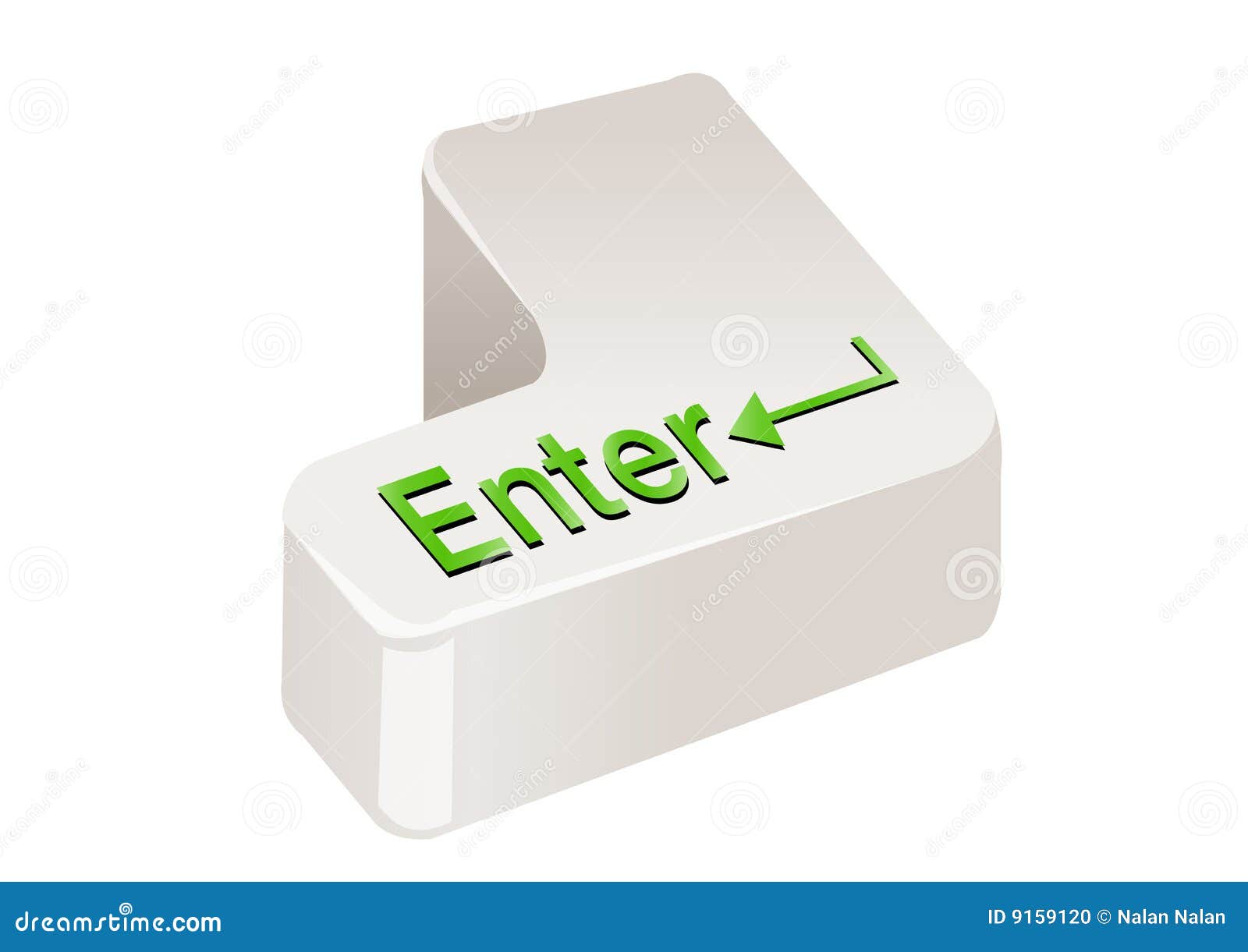 ENTER-Taste stock abbildung. Illustration von lösung, punkte - 9159120