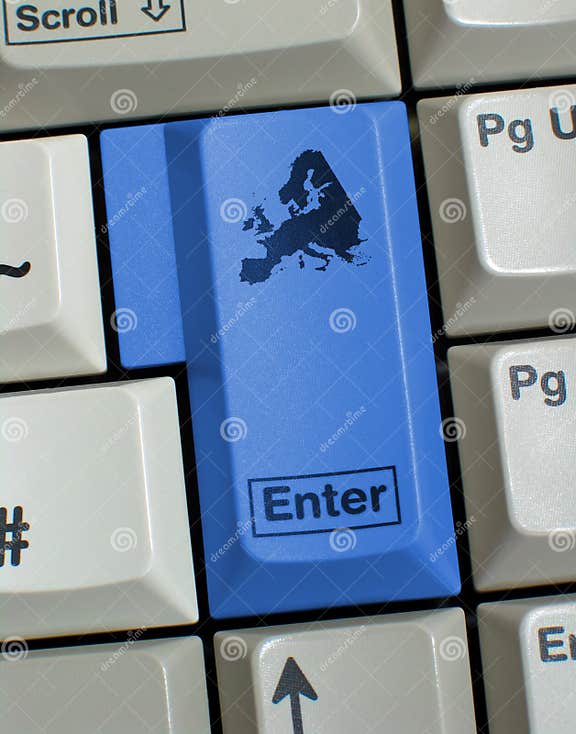 Enter to europe stock photo. Image of communication, special - 3303182