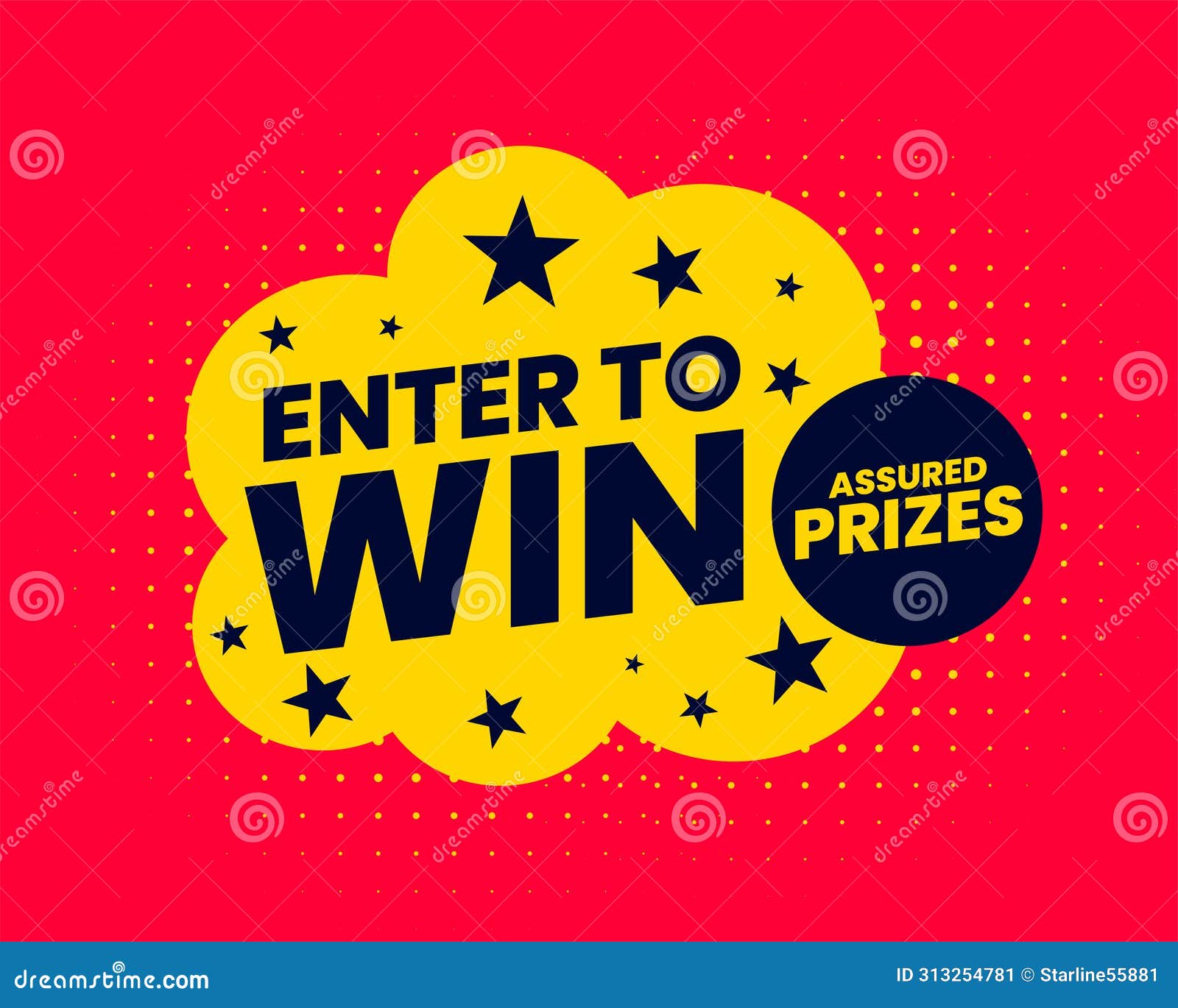 Enter To Win Assured Prizes Template Join the Exciting Contest Stock ...