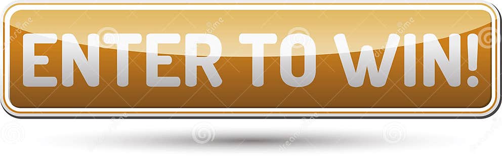 Enter To Win Button - Glossy Button with Shadow Stock Vector ...