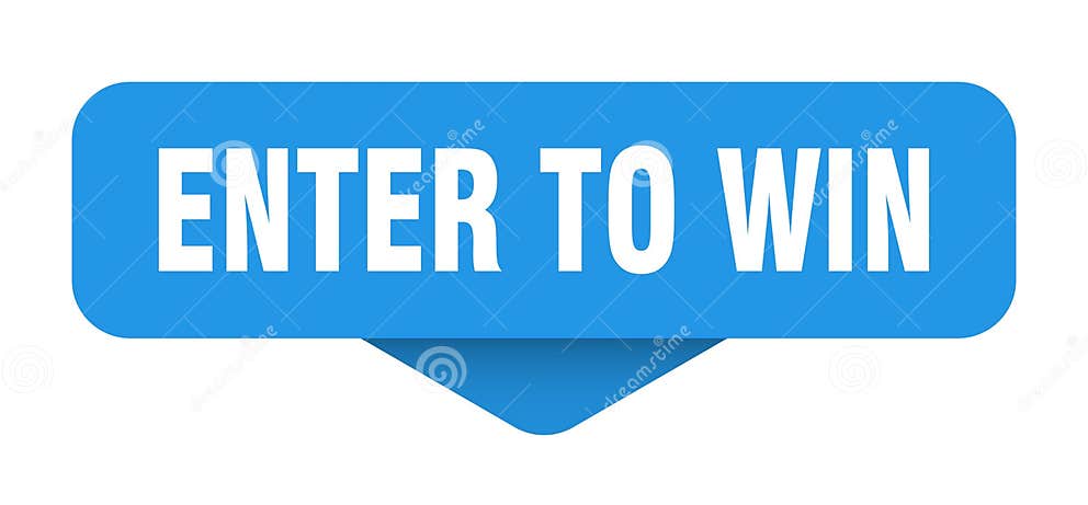 Enter To Win Sticker. Enter To Win Sign on Transparent Background Stock ...