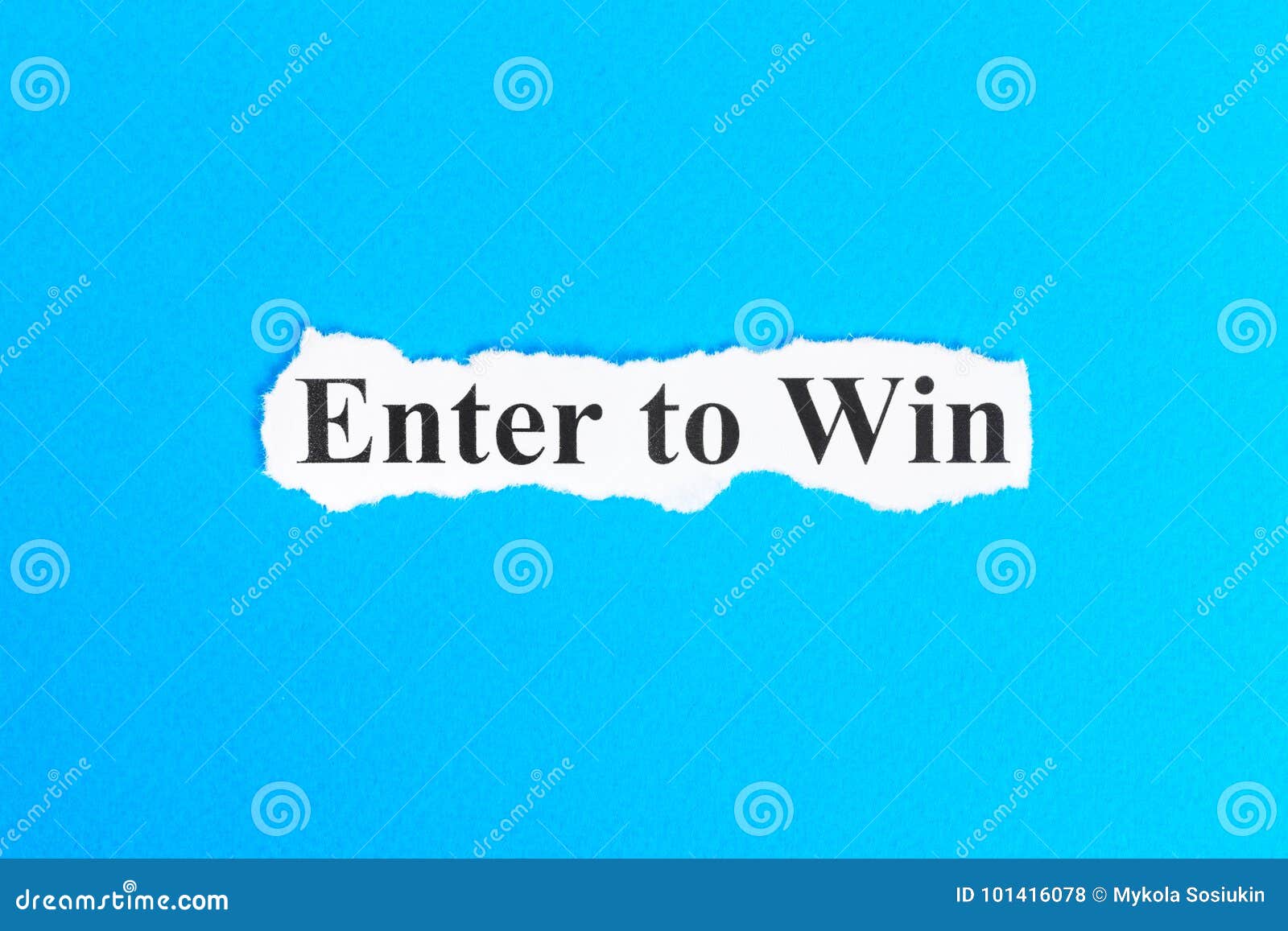 Enter To Win Text on Paper. Word Enter To Win on Torn Paper Stock Photo ...