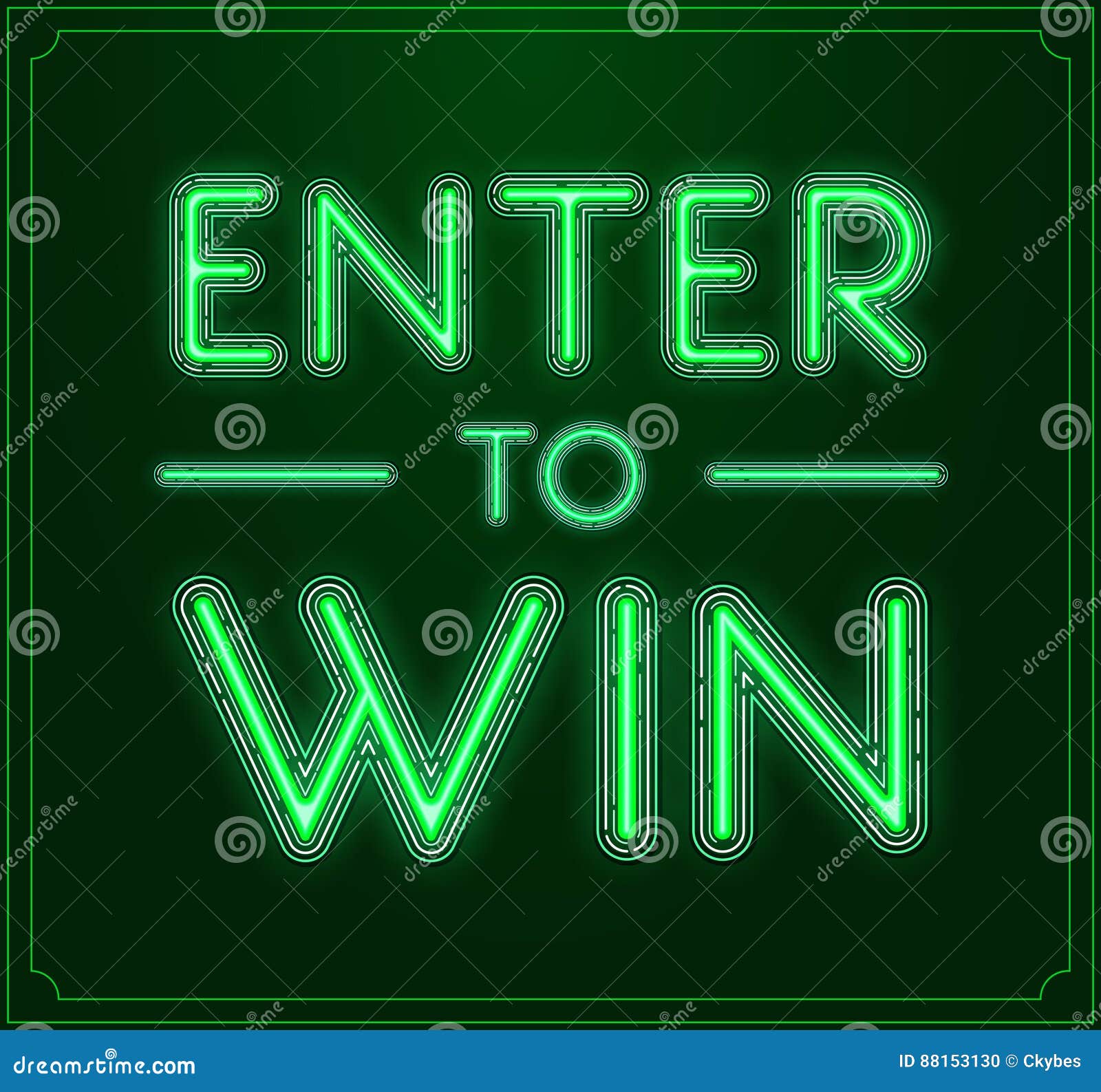 Enter to Win Vector Sign stock vector. Illustration of enter - 88153130