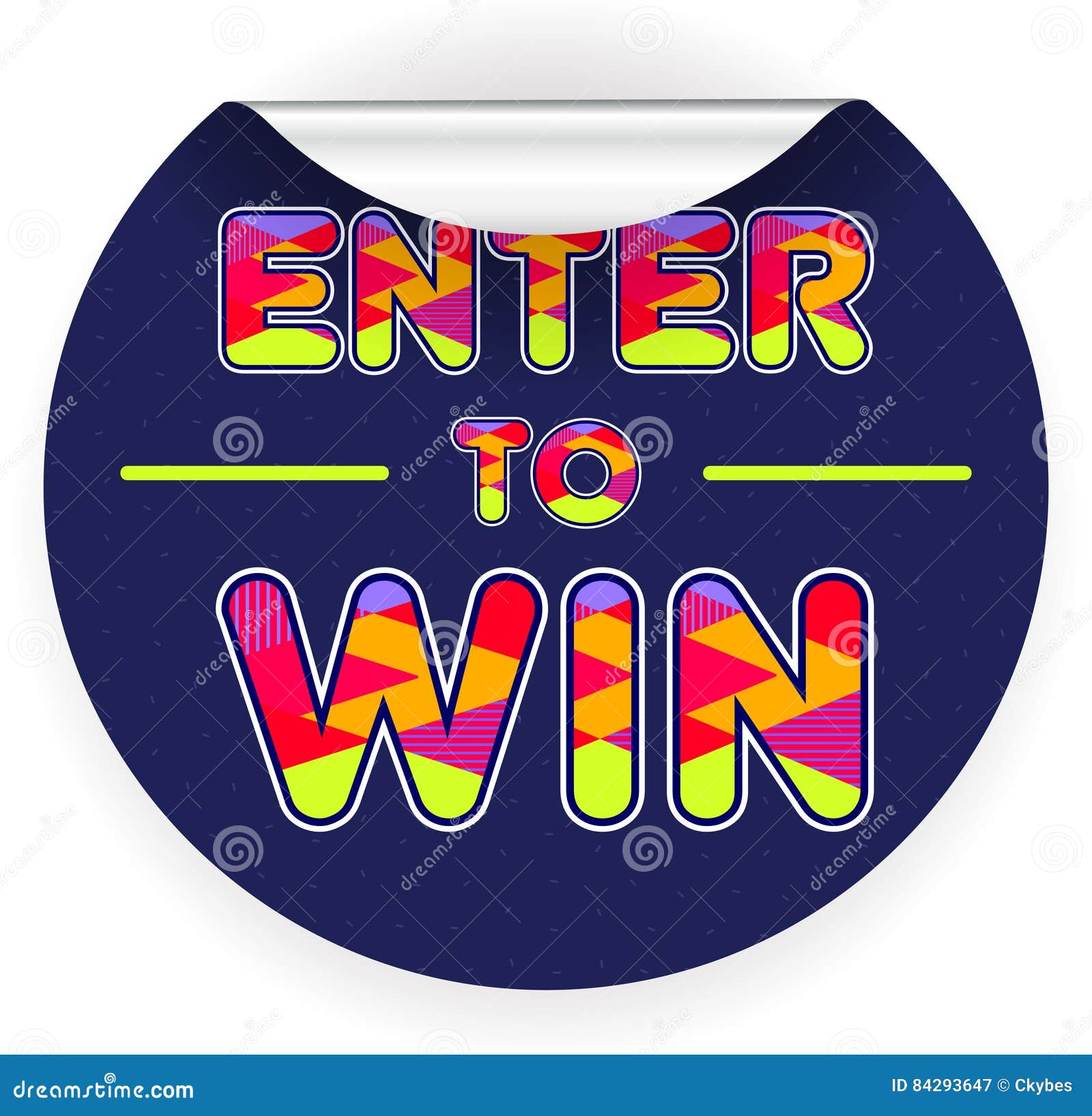 Enter To Win Vector Sign, Win Prize, Win in Lottery Stock Vector ...