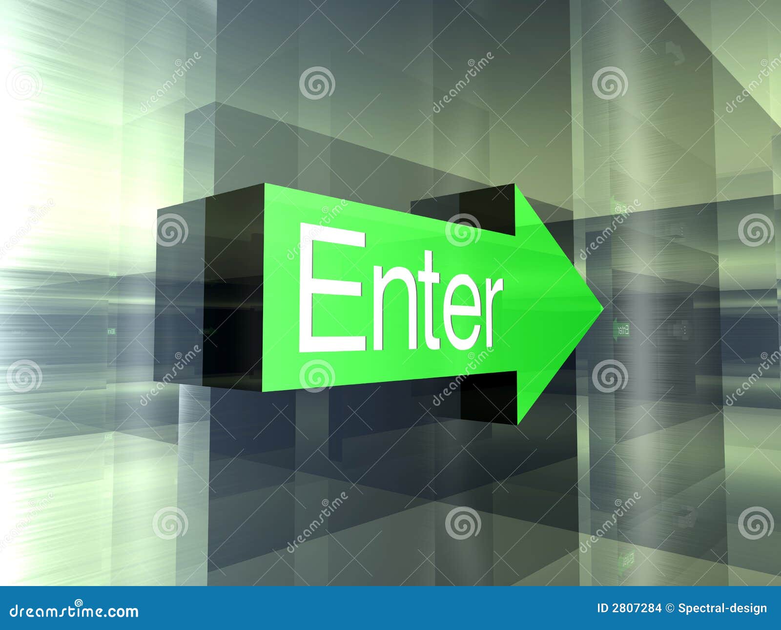 Enter - this way stock illustration. Illustration of walkway - 2807284
