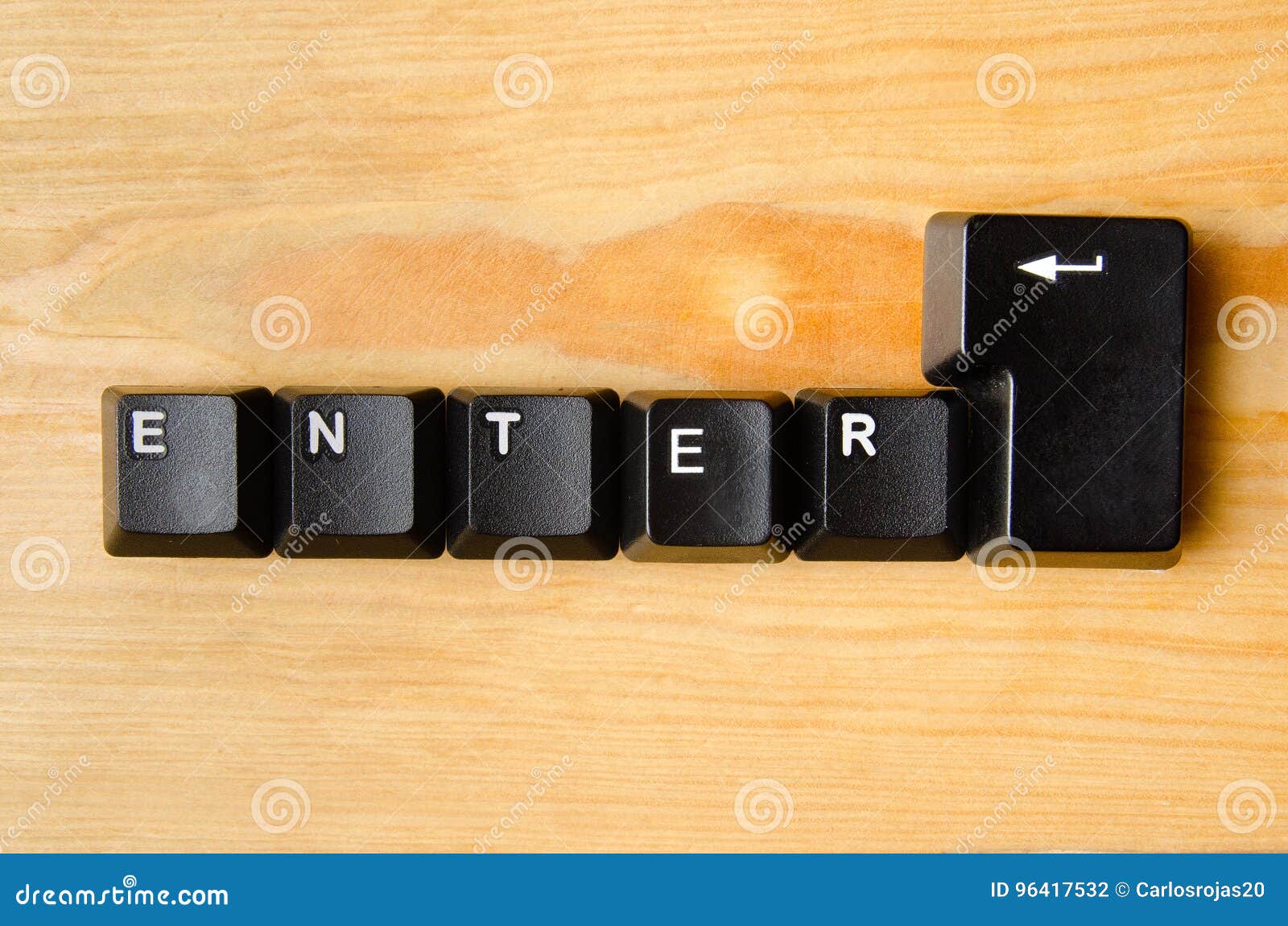 Enter word stock photo. Image of background, keypad, inspiration - 96417532