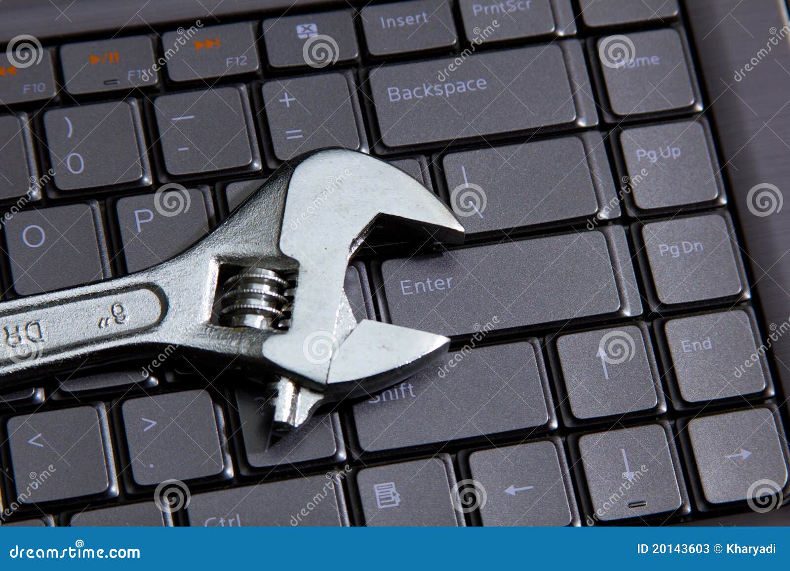 Entering Computer Maintenance Stock Image - Image of notebook, concept ...