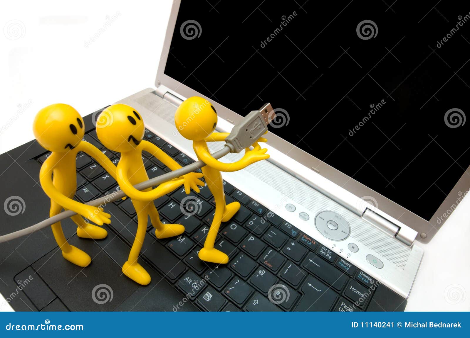 Entering the Cyber Computer World. Stock Image - Image of business ...