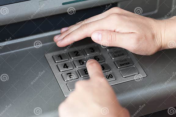 Entering pin code stock image. Image of password, cash - 20134029