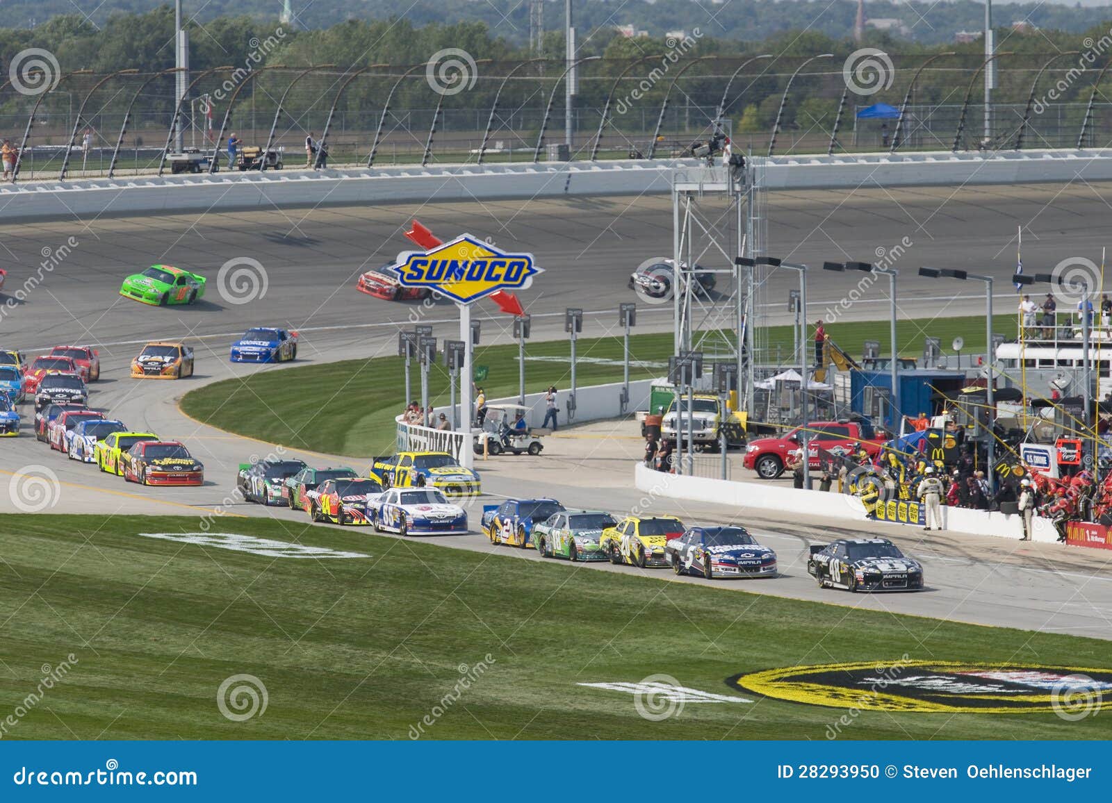 Entering Pit Road editorial image. Image of sprint, chicagoland - 28293950