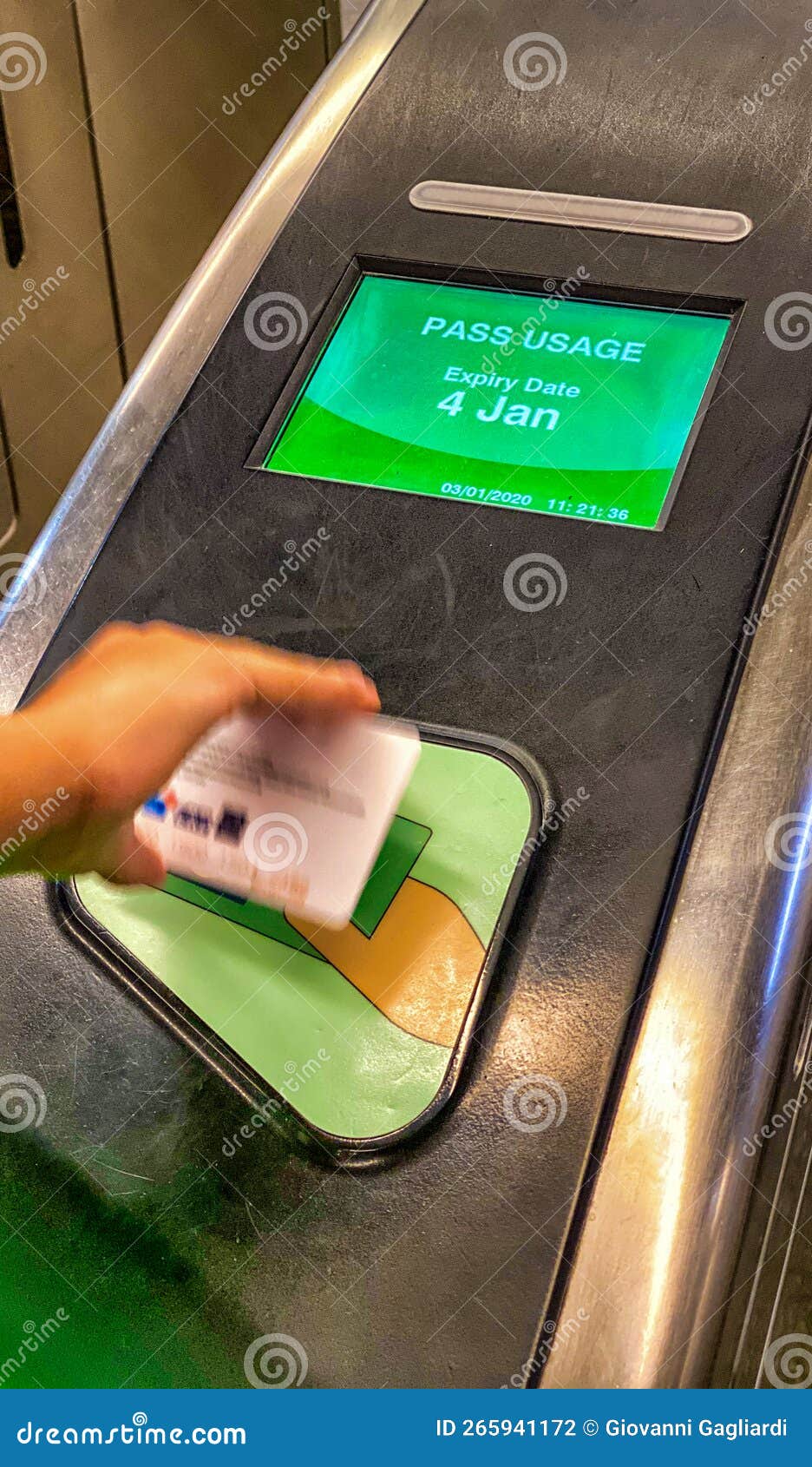 Entering the Subway with an Electronic Card Editorial Photography ...