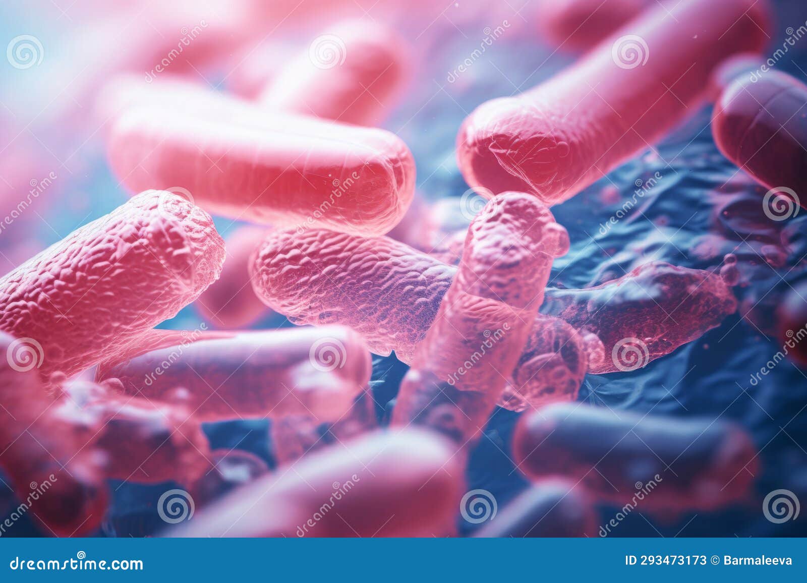 Enterobacteriaceae, Gram-negative Rod Shaped Bacteria. Generative AI ...