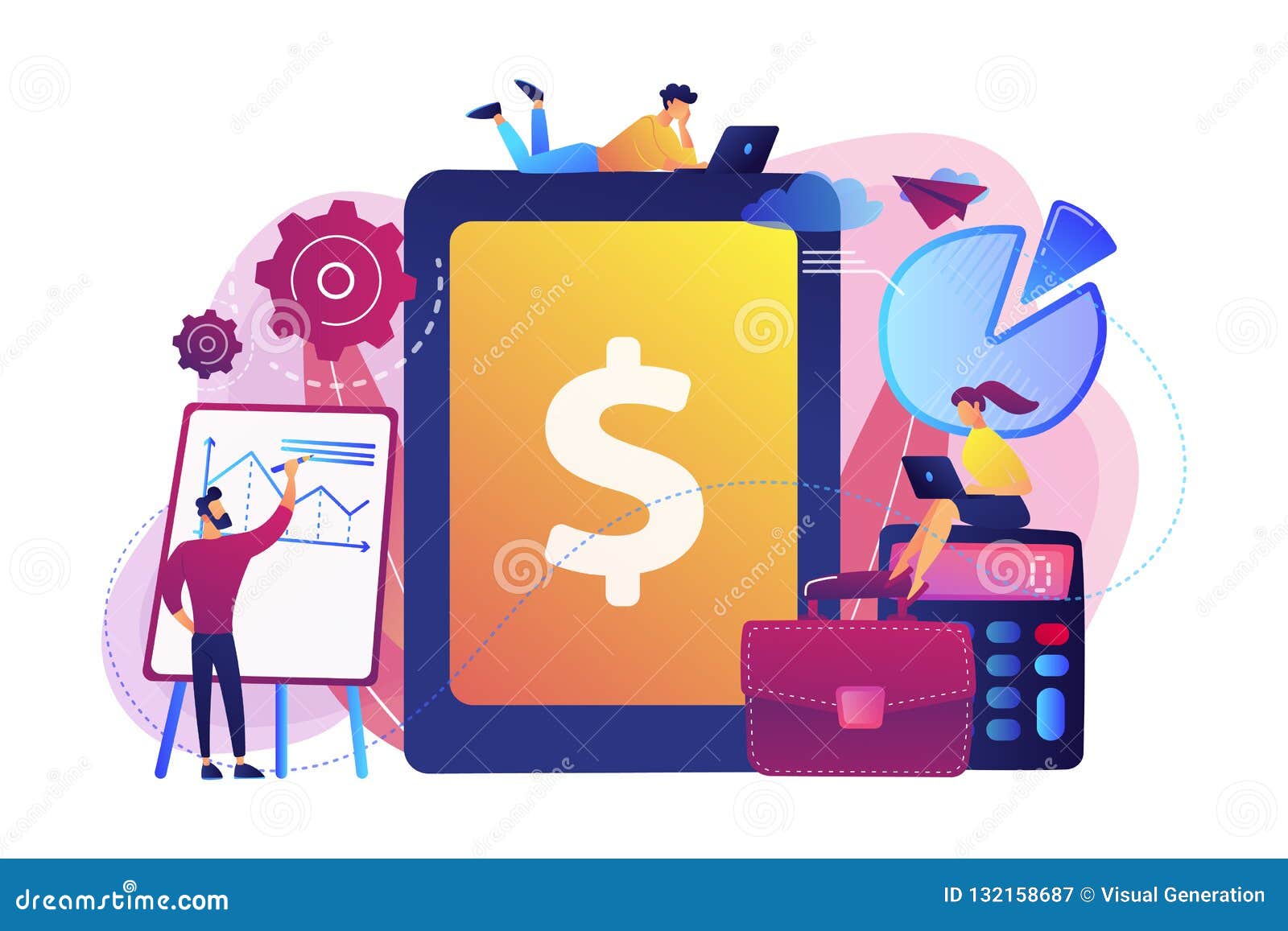 Enterprise Accounting Concept Vector Illustration. Stock Vector ...