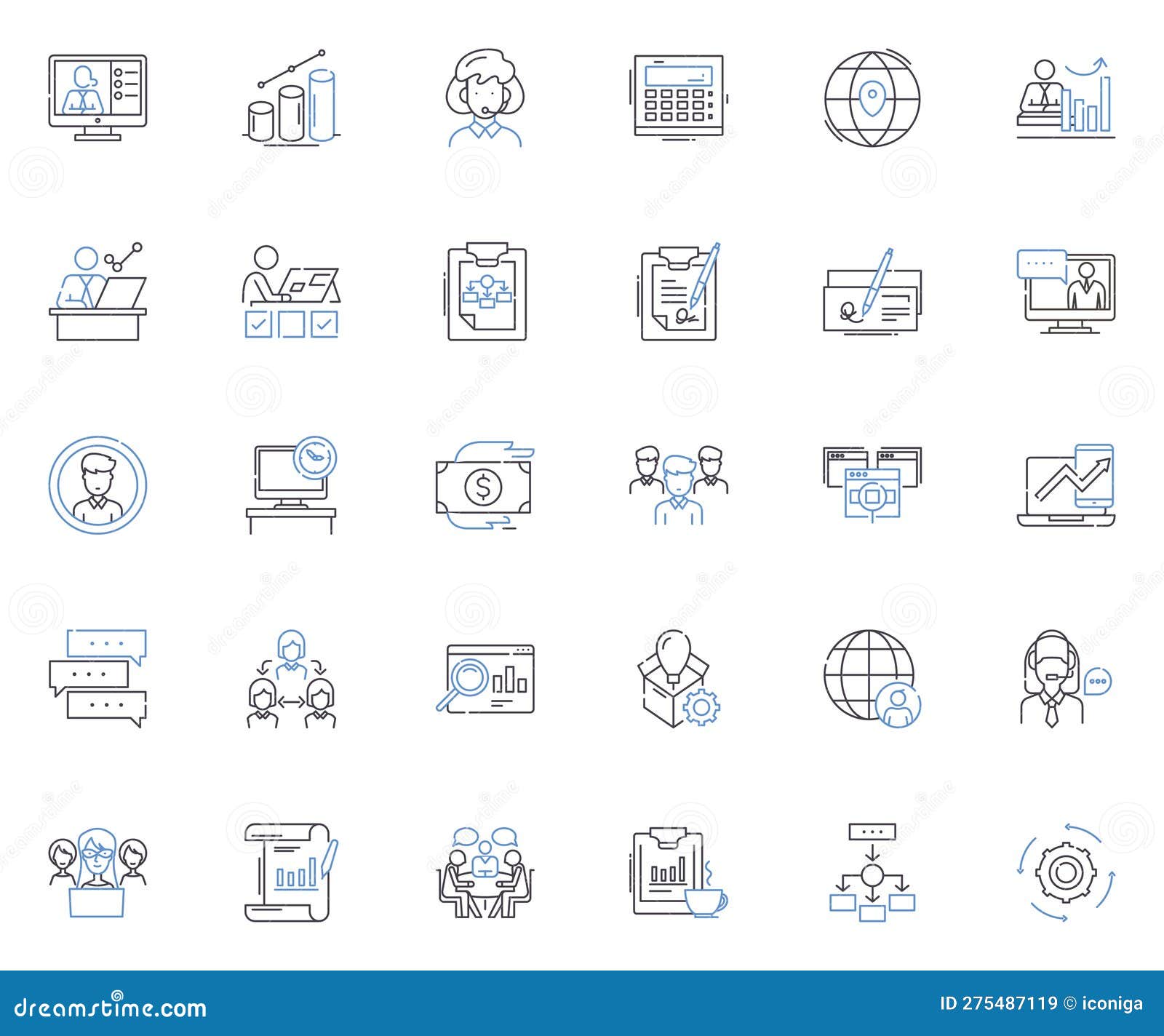 Enterprise Administration Line Icons Collection. Operations, Management ... Enterprise Administration Line Icons Collection. Operations, Management ...