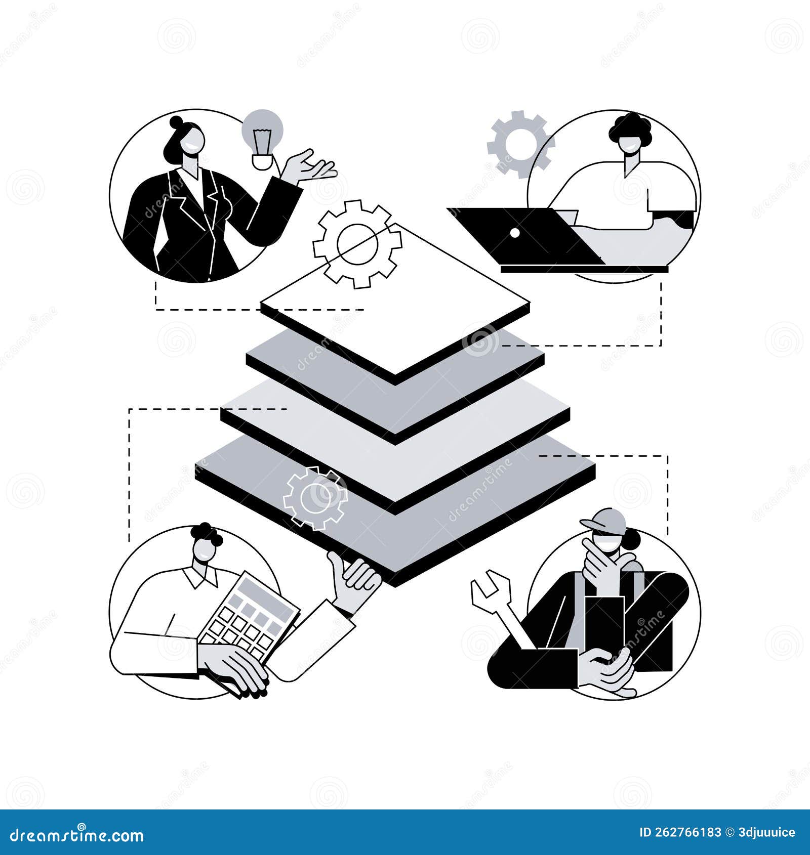Enterprise Architecture Abstract Concept Vector Illustration. Stock ...
