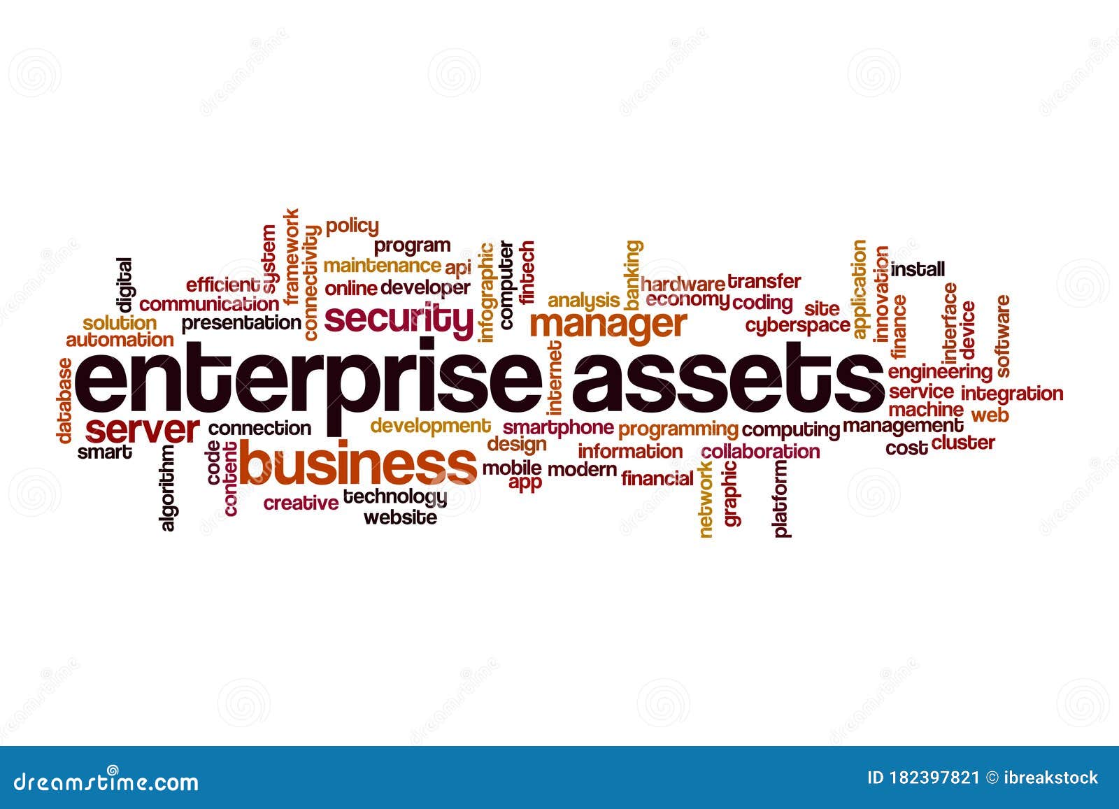Enterprise Assets Word Cloud Concept Stock Illustration - Illustration ...