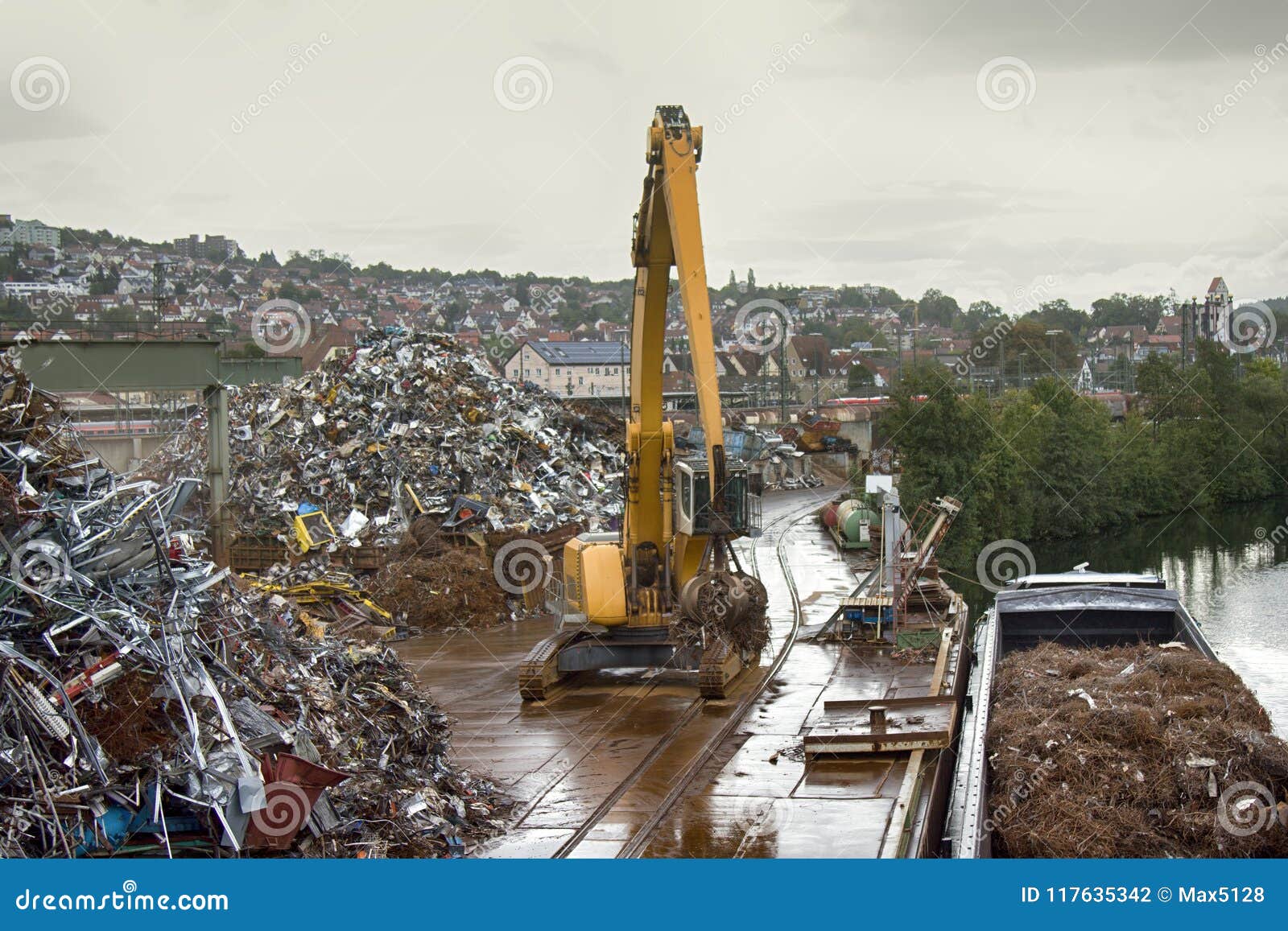 Enterprise for Collection and Recycling of Scrap Metal Stock Photo ...