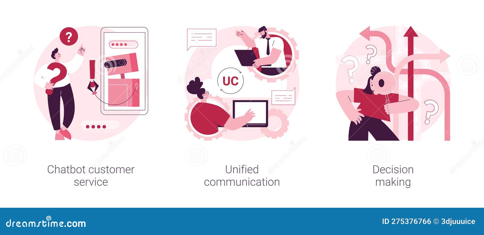 Enterprise Communication Abstract Concept Vector Illustrations. Stock ...