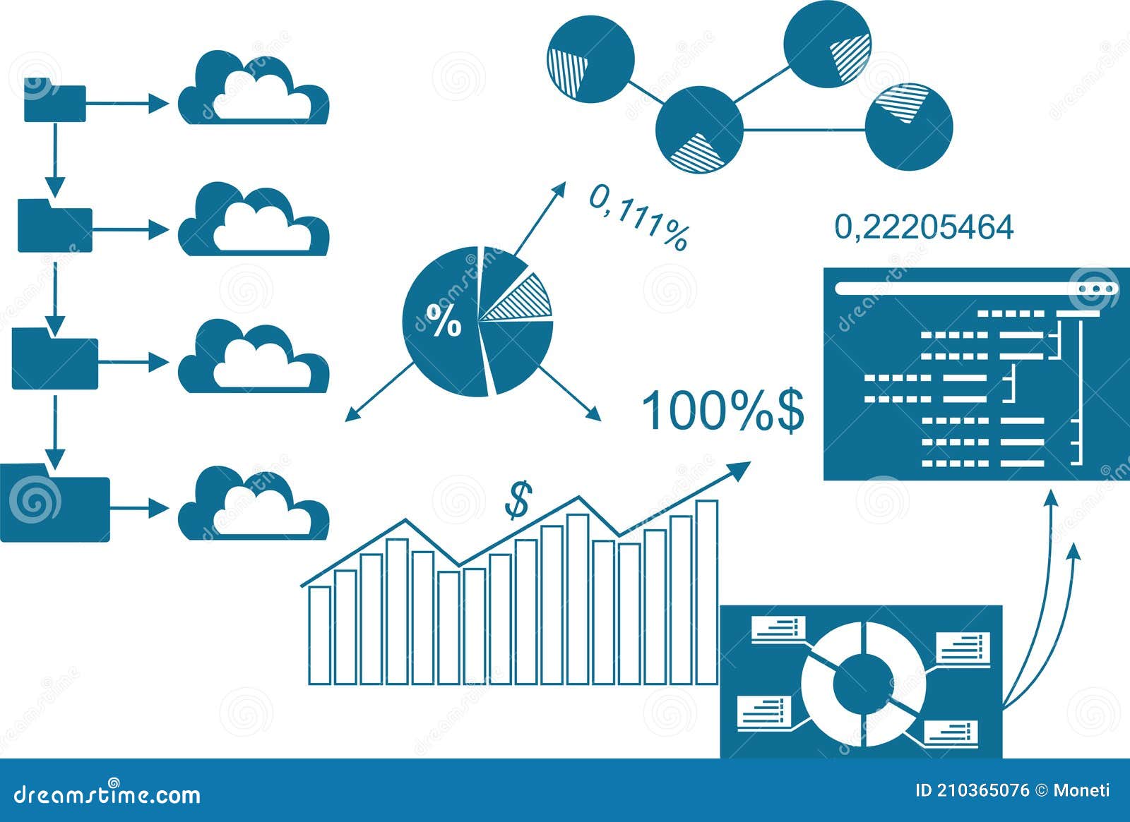 Enterprise Development Infographics. Infographic Elements - Bar and ...