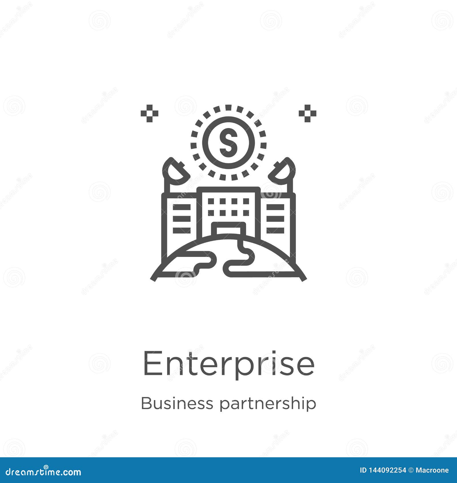 Enterprise Icon Vector Isolated On White Background, Enterprise Sign ...