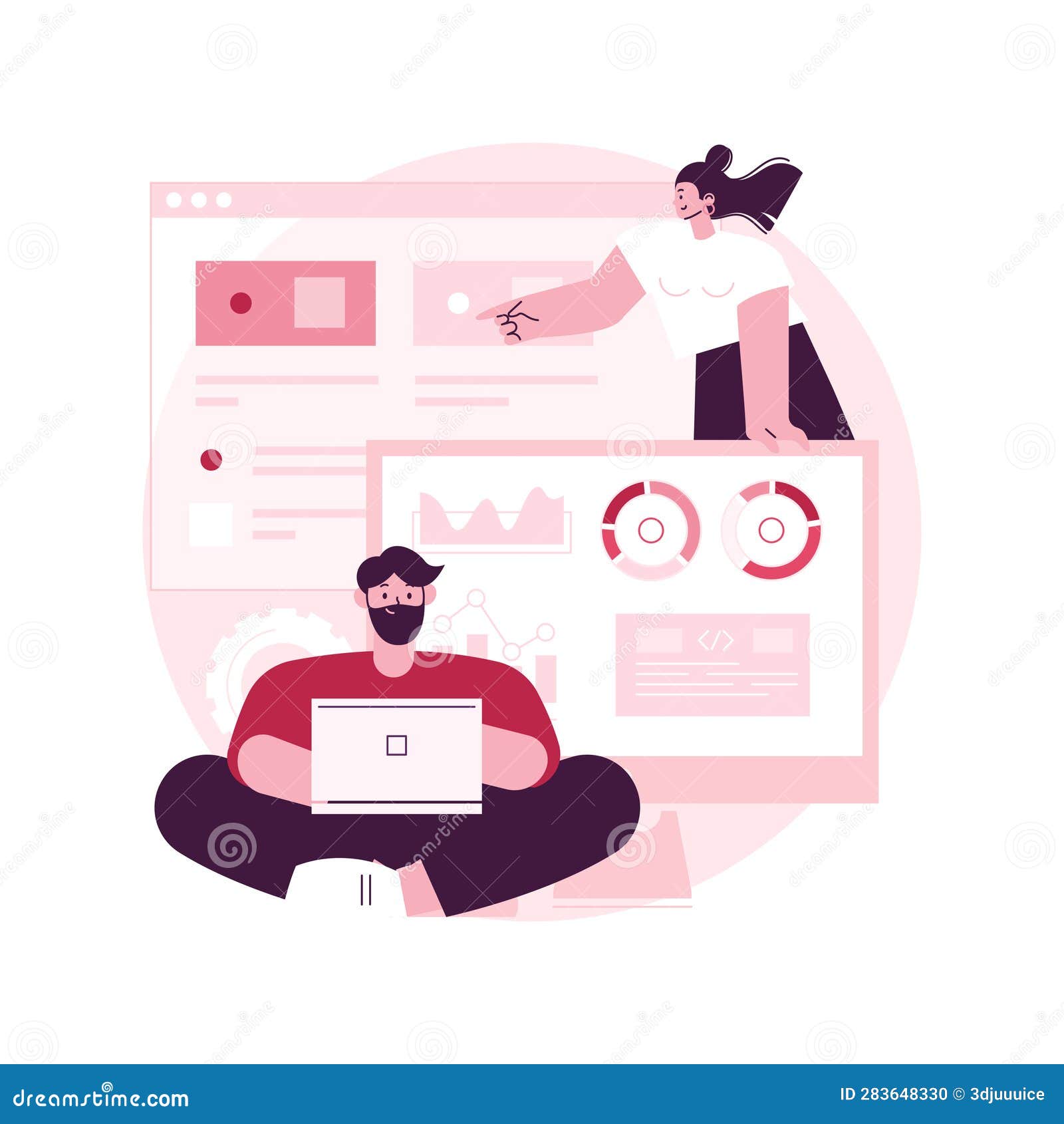 Enterprise it Management Abstract Concept Vector Illustration. Stock ...