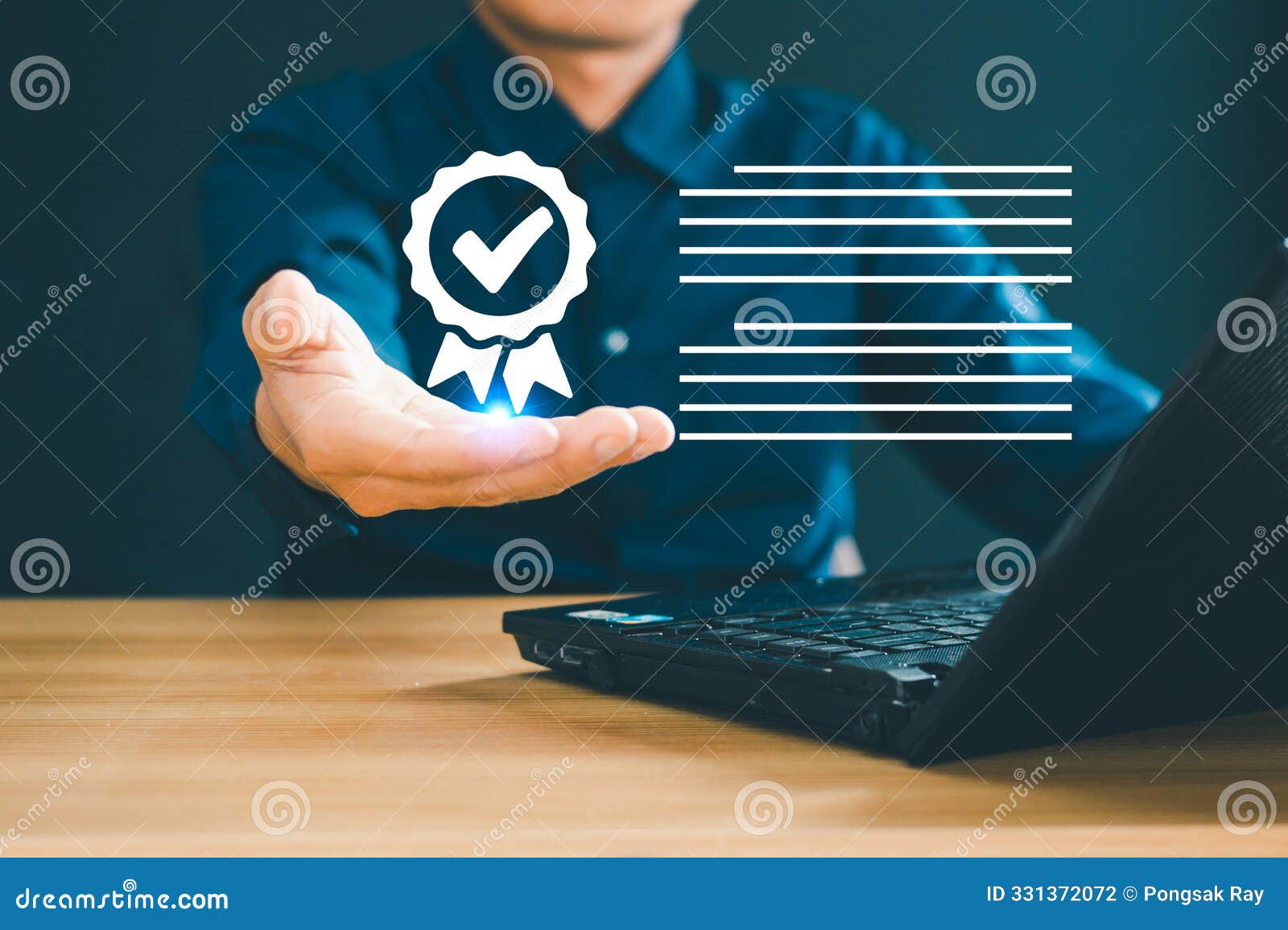 Enterprise Performance Checklist. Men Use Computers To Conduct Online ...