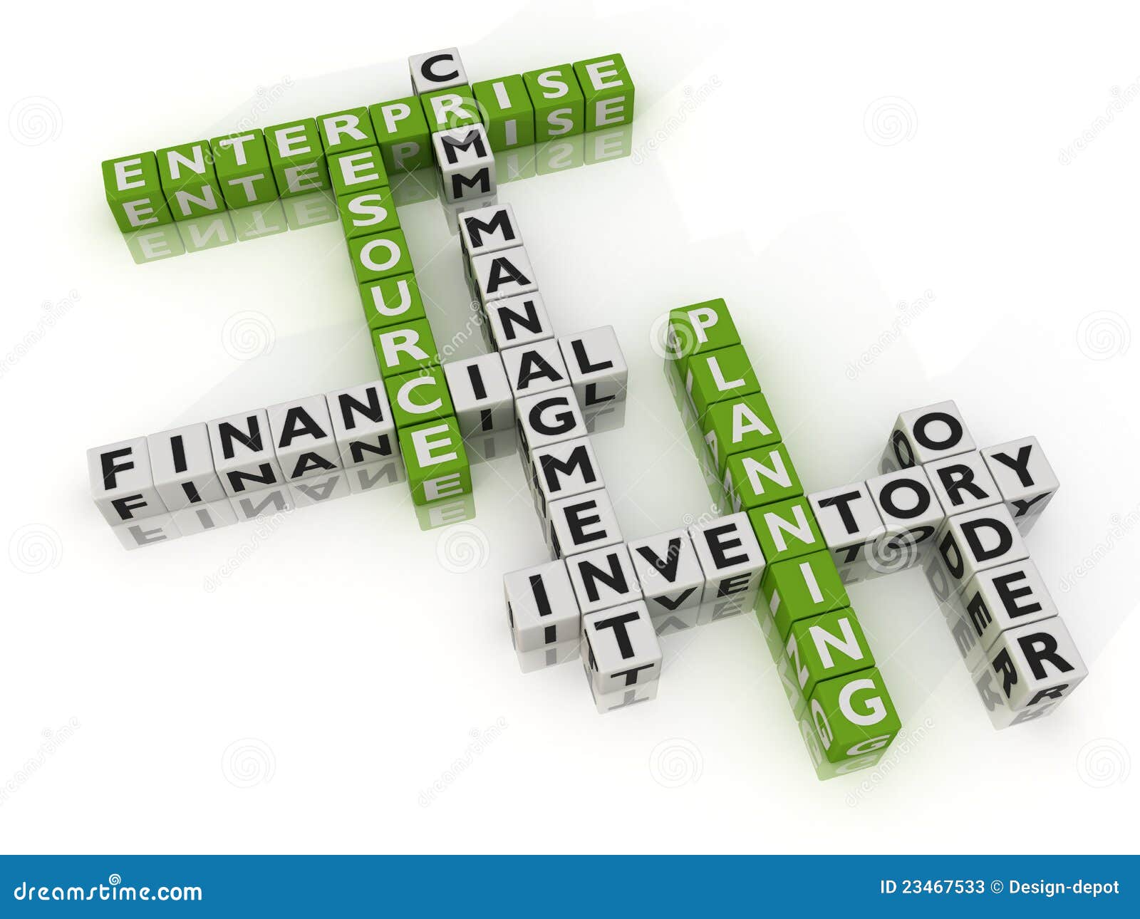 ERP - Enterprise Resource Planning Vector Structure Module Workflow ...