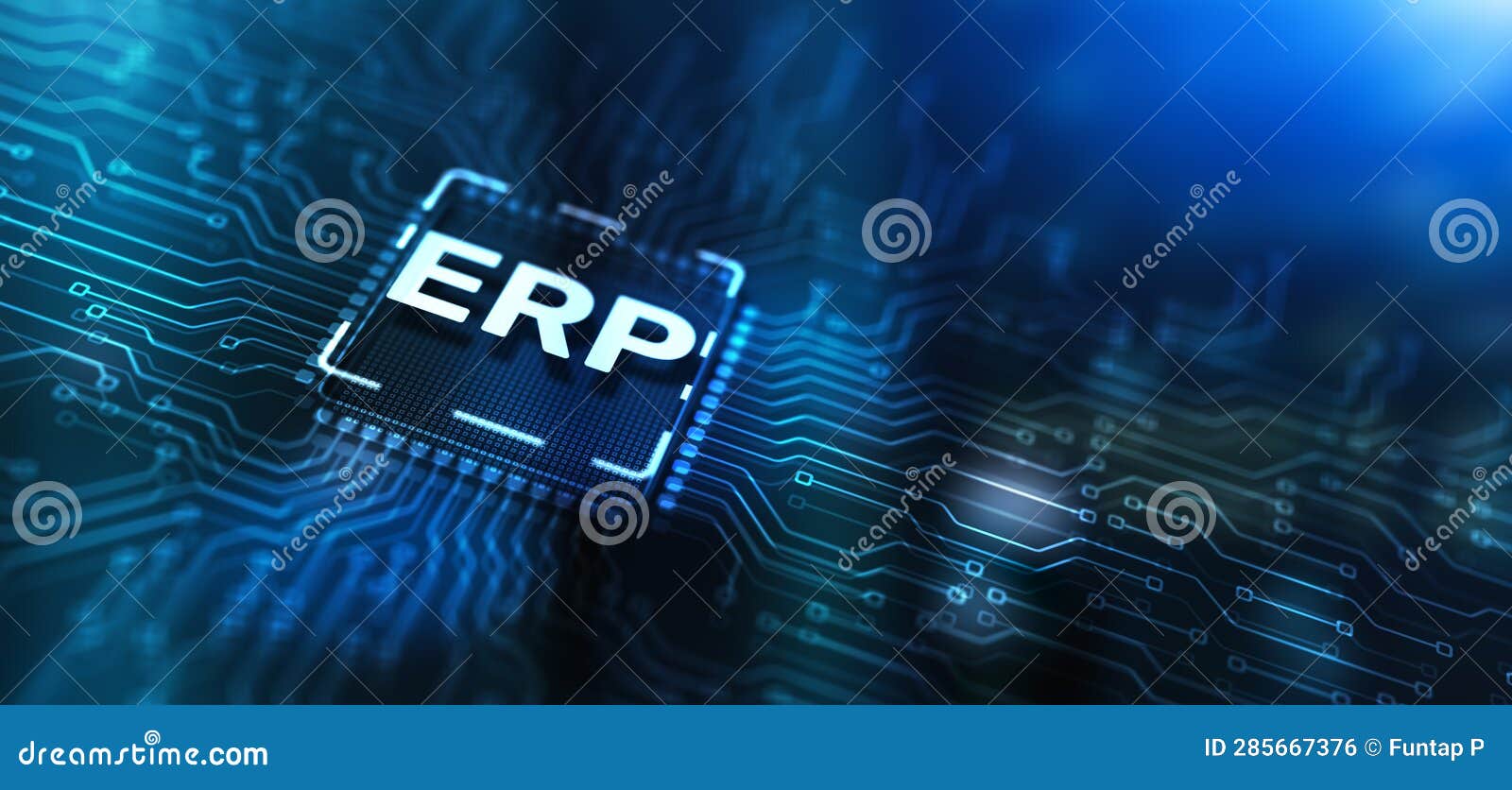 Enterprise Resource Planning ERP Corporate Concept. Abstract Background ...